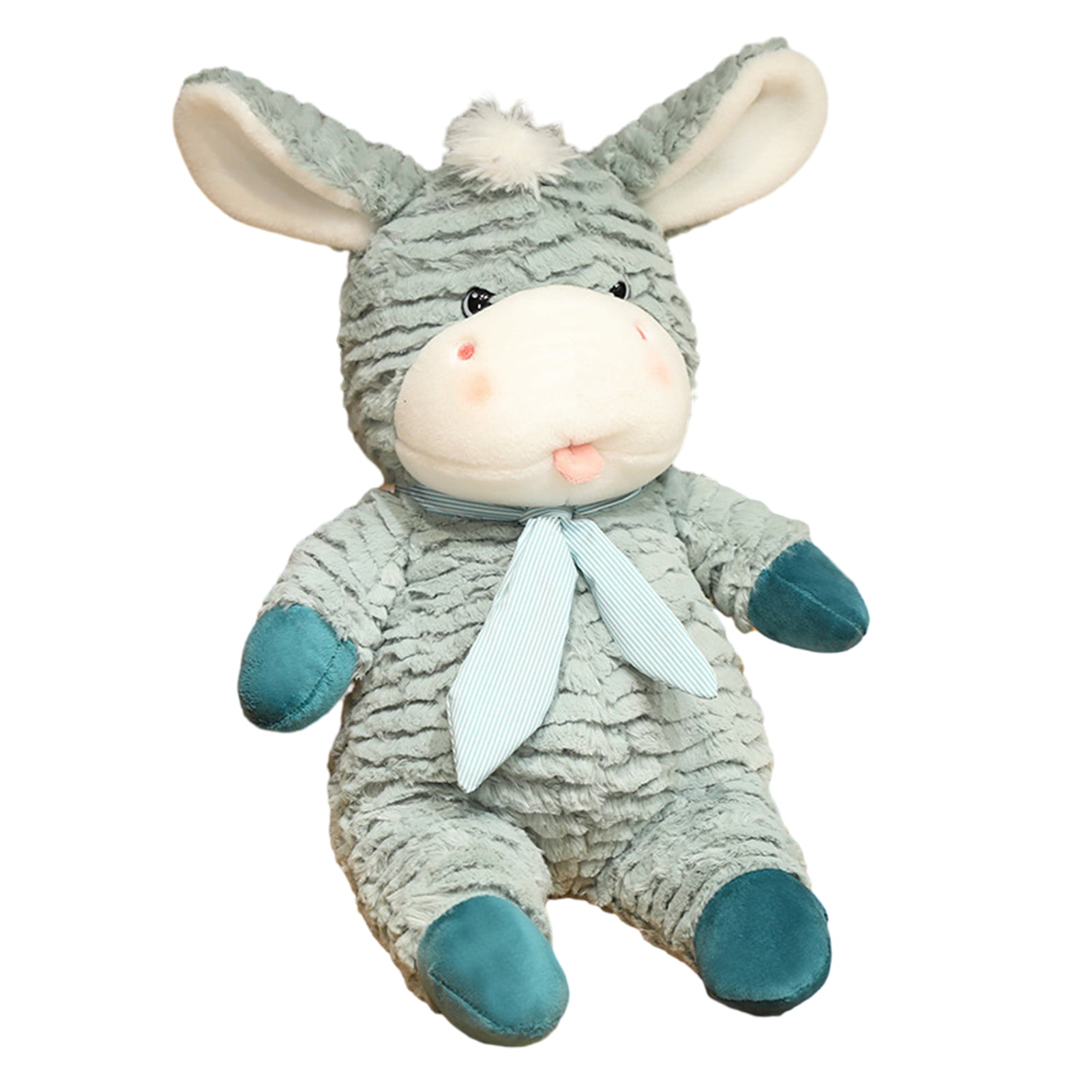 Miarnea Plush Donkey Toy Cute Soft Fluffy PP Cotton Stuffed Animal ...