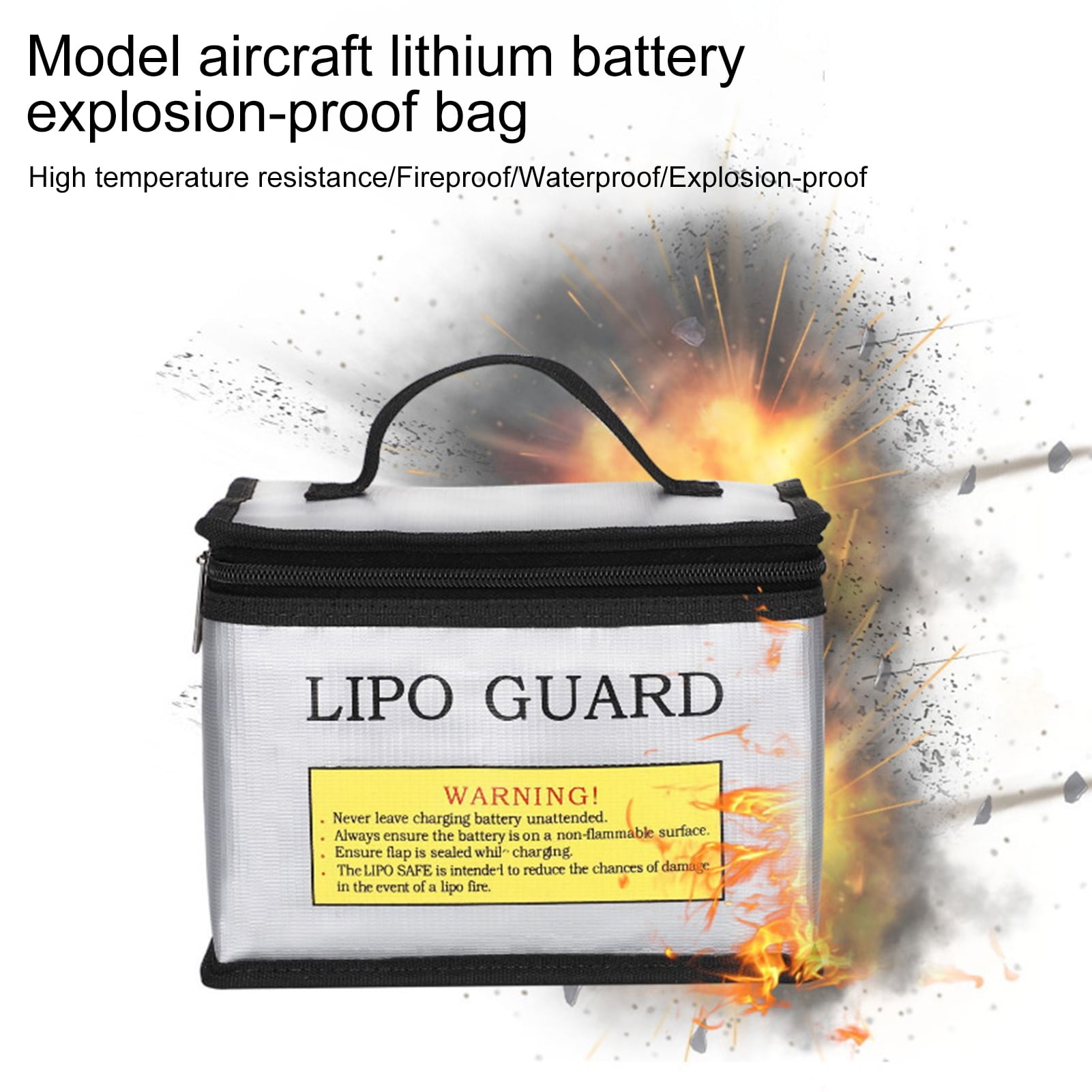 Miarnea Portable Fireproof Battery Safe Bag, Wear-resistant & Explosion ...