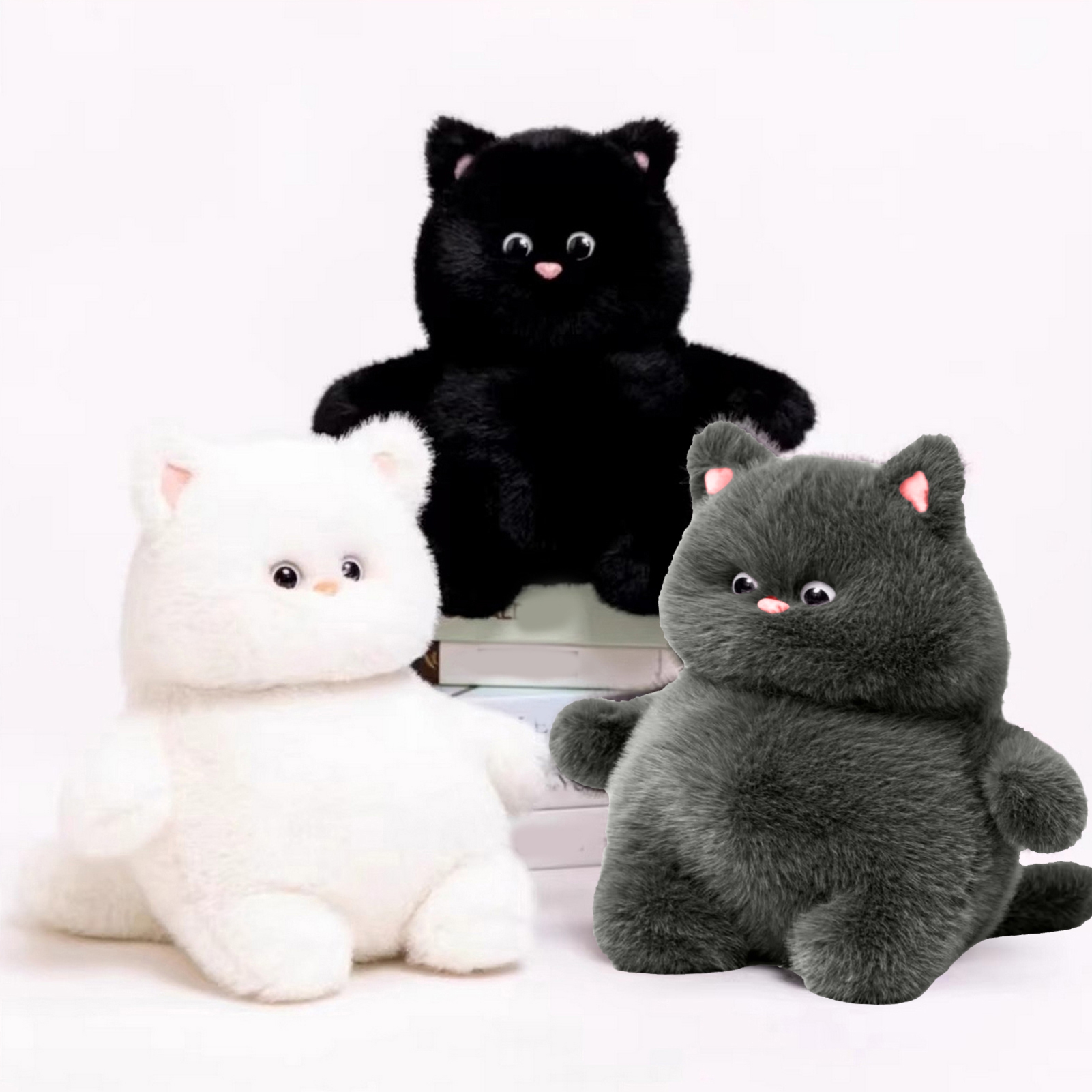 Miarnea Pulsh Toy for Kids 3+ Toddler Toys Plush Doll Simulation Cat ...