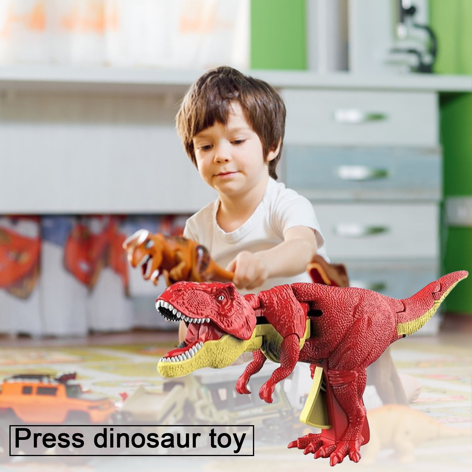 Miarnea Roaring Tyrannosaurus Rex Dinosaur Toy - Swing Movable Joints ...