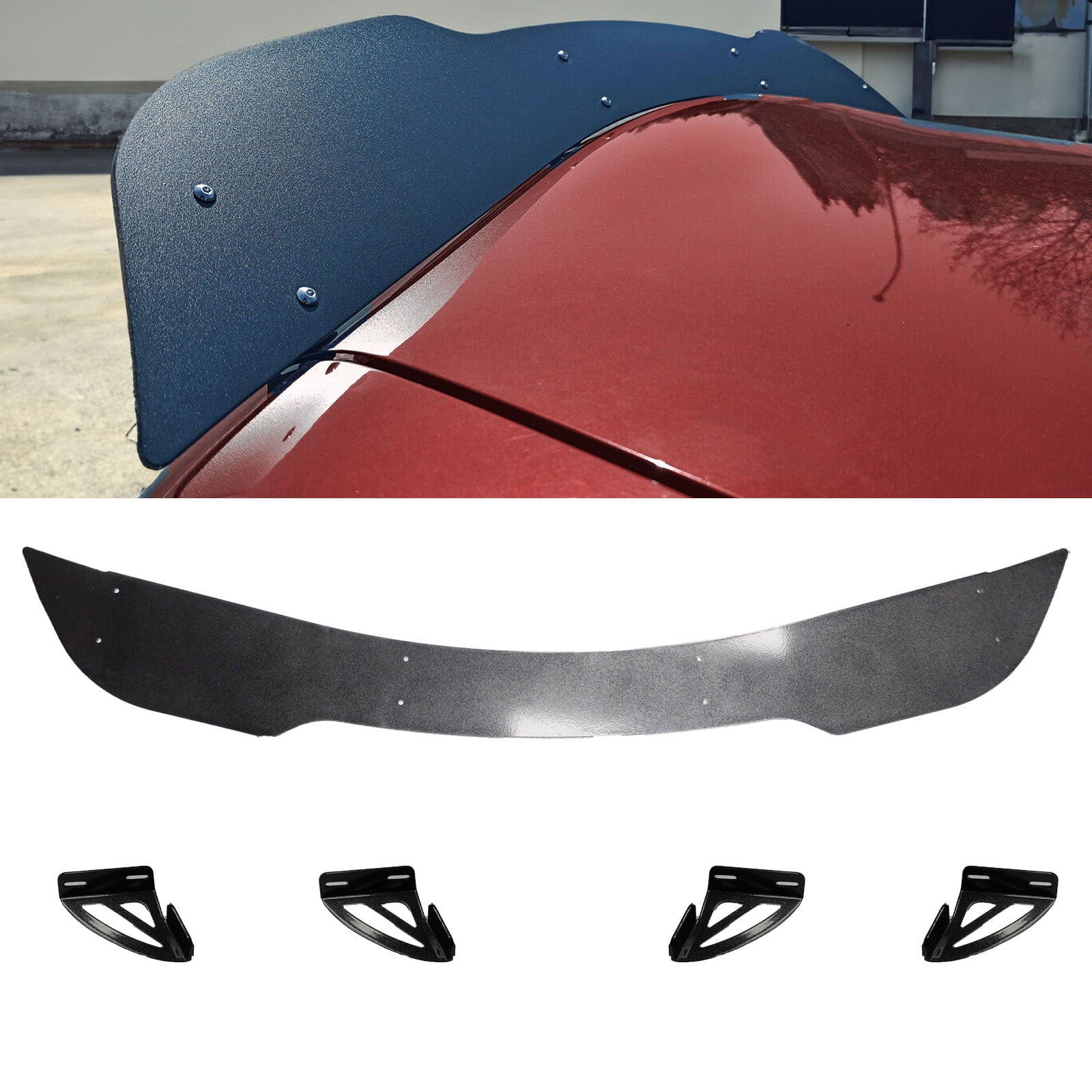 Miata MX-5 NB Ducktail Spoiler Duckbill Trunk Wing MK2 MK2.5 Aluminum ...