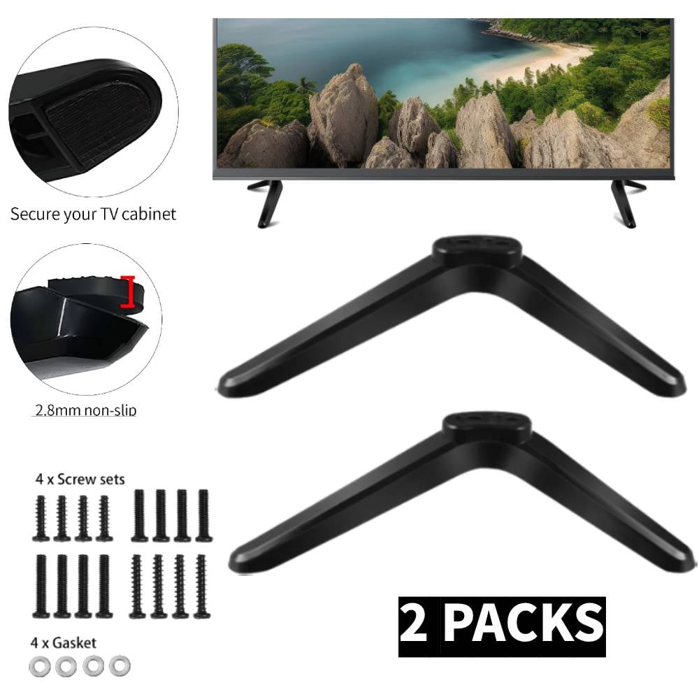 Miay-2x Universal TV Stand for 32-55 inch TVs, Plastic TV Mount Stands ...