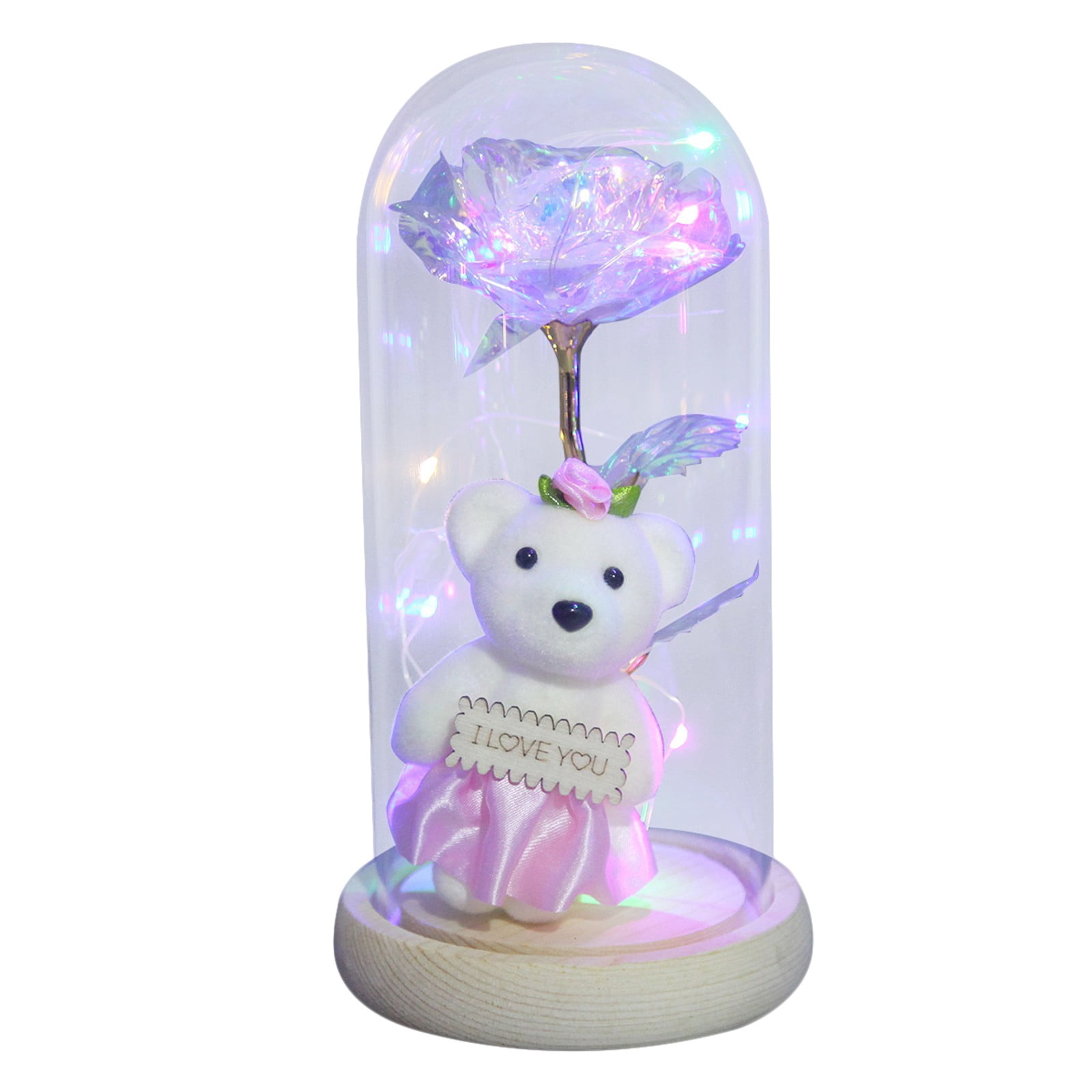 Miayilima Artificial Flowers In Vase Beauty And The Rose,Enchanted ...