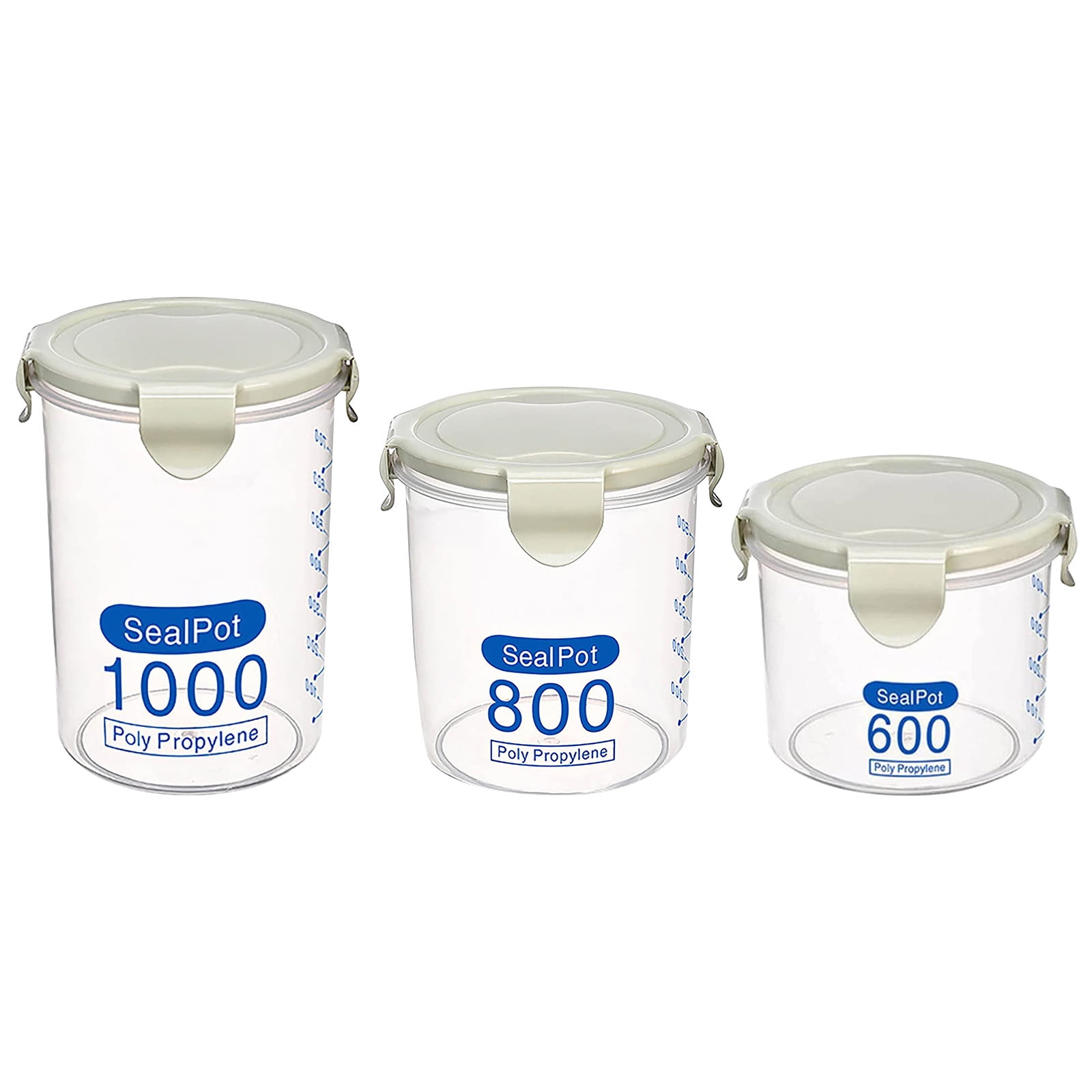 Miayilima Beige PP Sealed Food Preservation Plastic Storage Jar ...