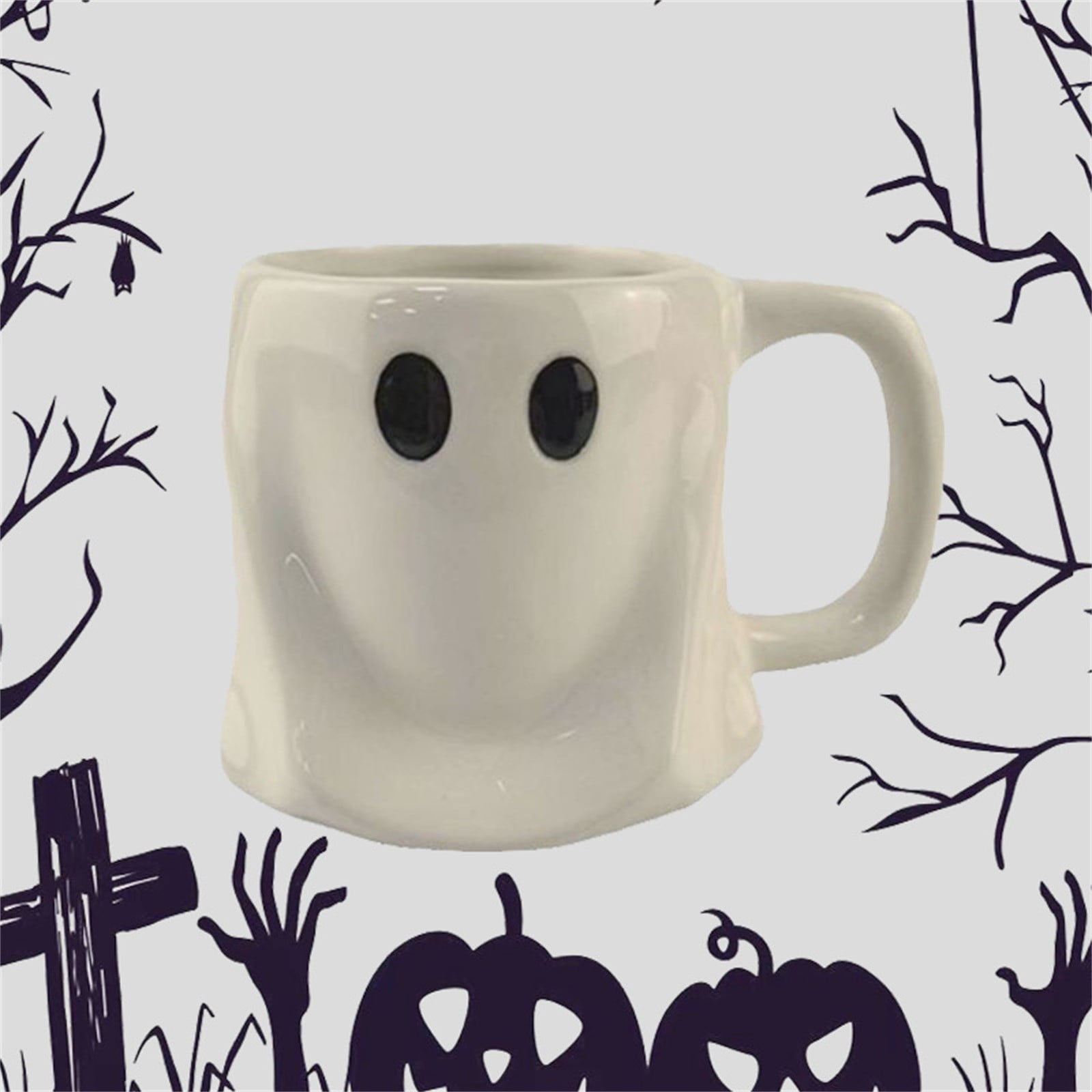 Miayilima Glass&Bottle Ceramic Halloween Mug Mug Cartoon Mug Festive ...