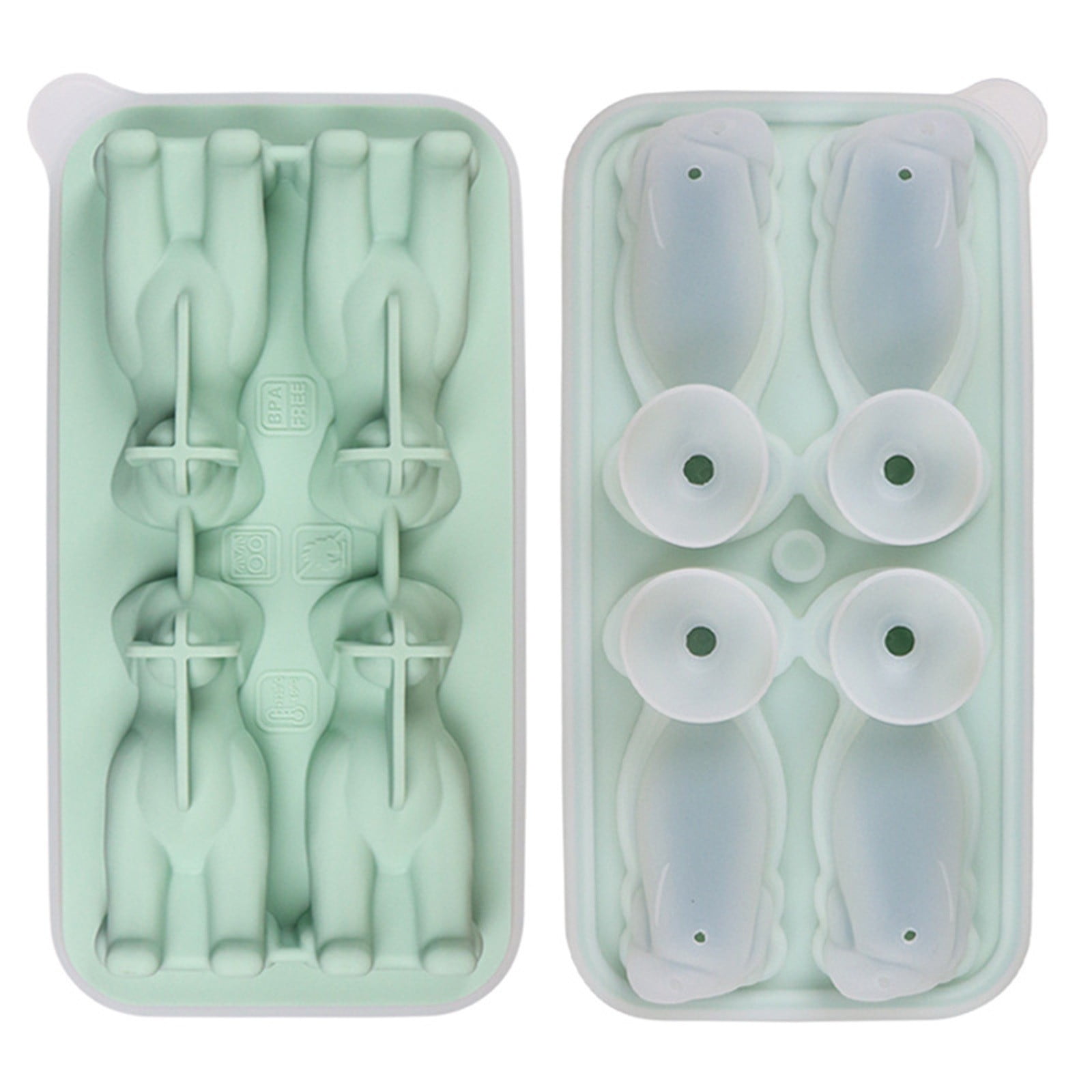 Miayilima Ice Cube Mold Cute 3D Dog Silicone Ice Cube Tray Cartoon ...