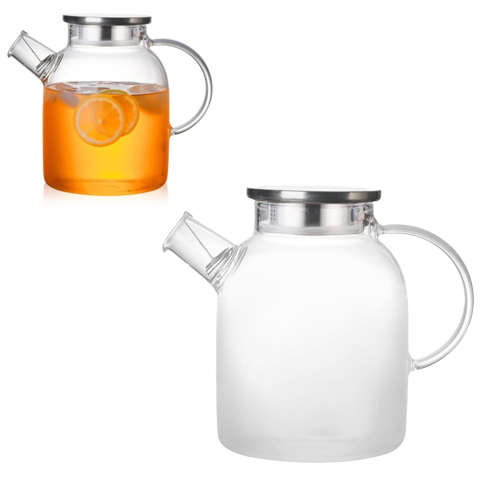 Miayilima Kitchen Cups Glass Teapot Stovetop Microwave Glass Tea Kettle ...