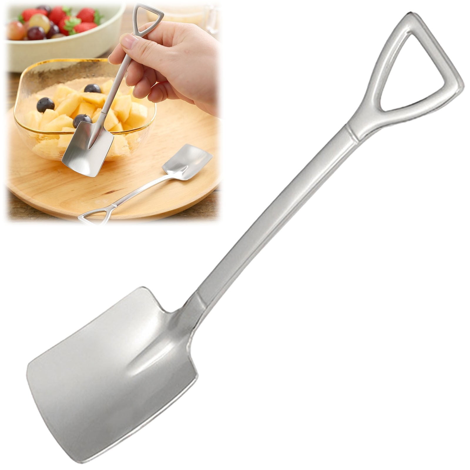 Miayilima Stainless Steel Watermelon Shovel,Fruit Spoon and Dessert ...