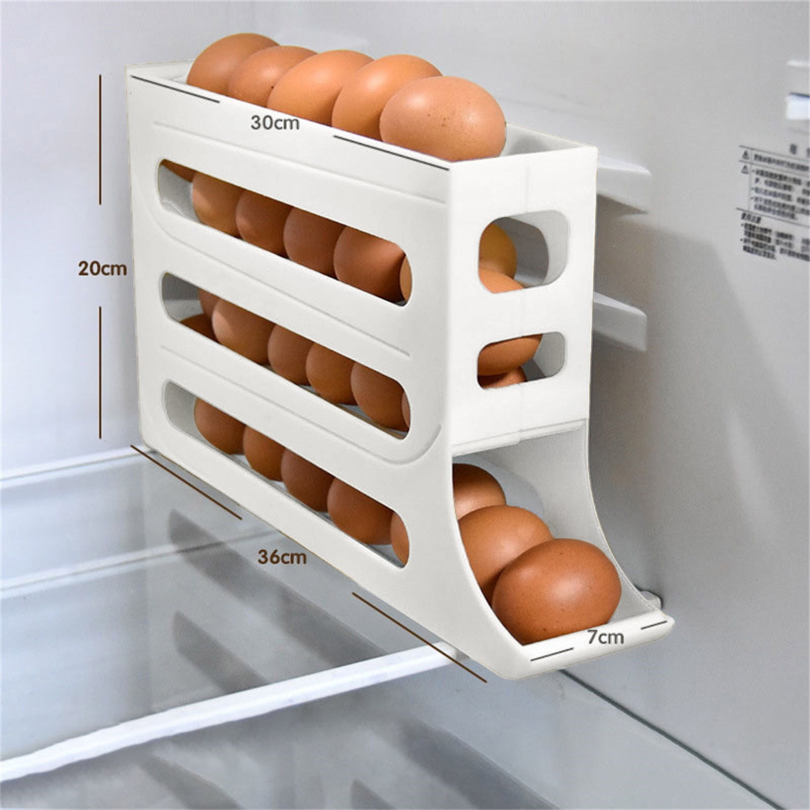 Miayilima Storage Rack Egg Dispenser for Refrigerator Fridge Egg ...