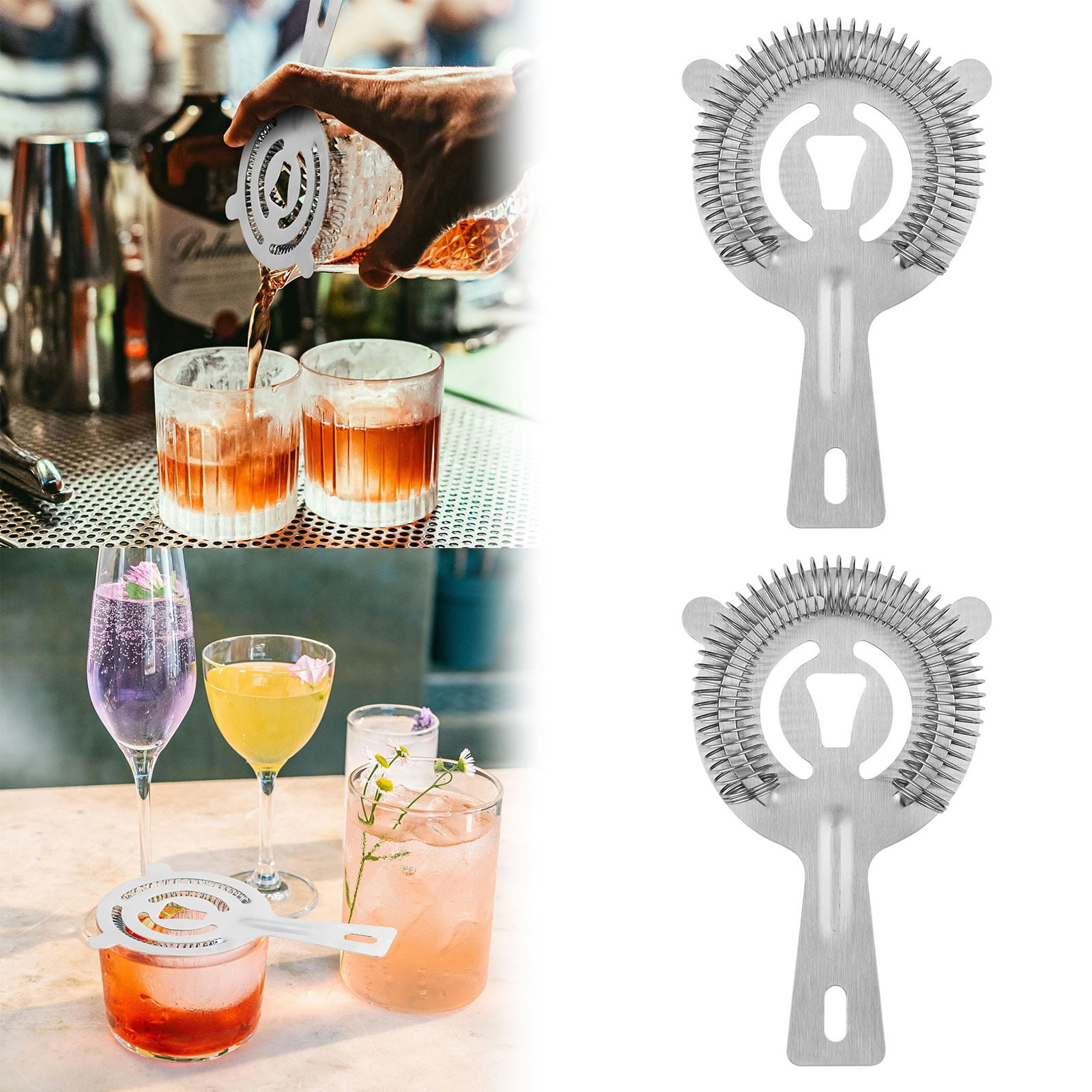 Miayilima Strainers,Filter *2,Cocktail Strainer Bar Tools 2Pcs Bar ...