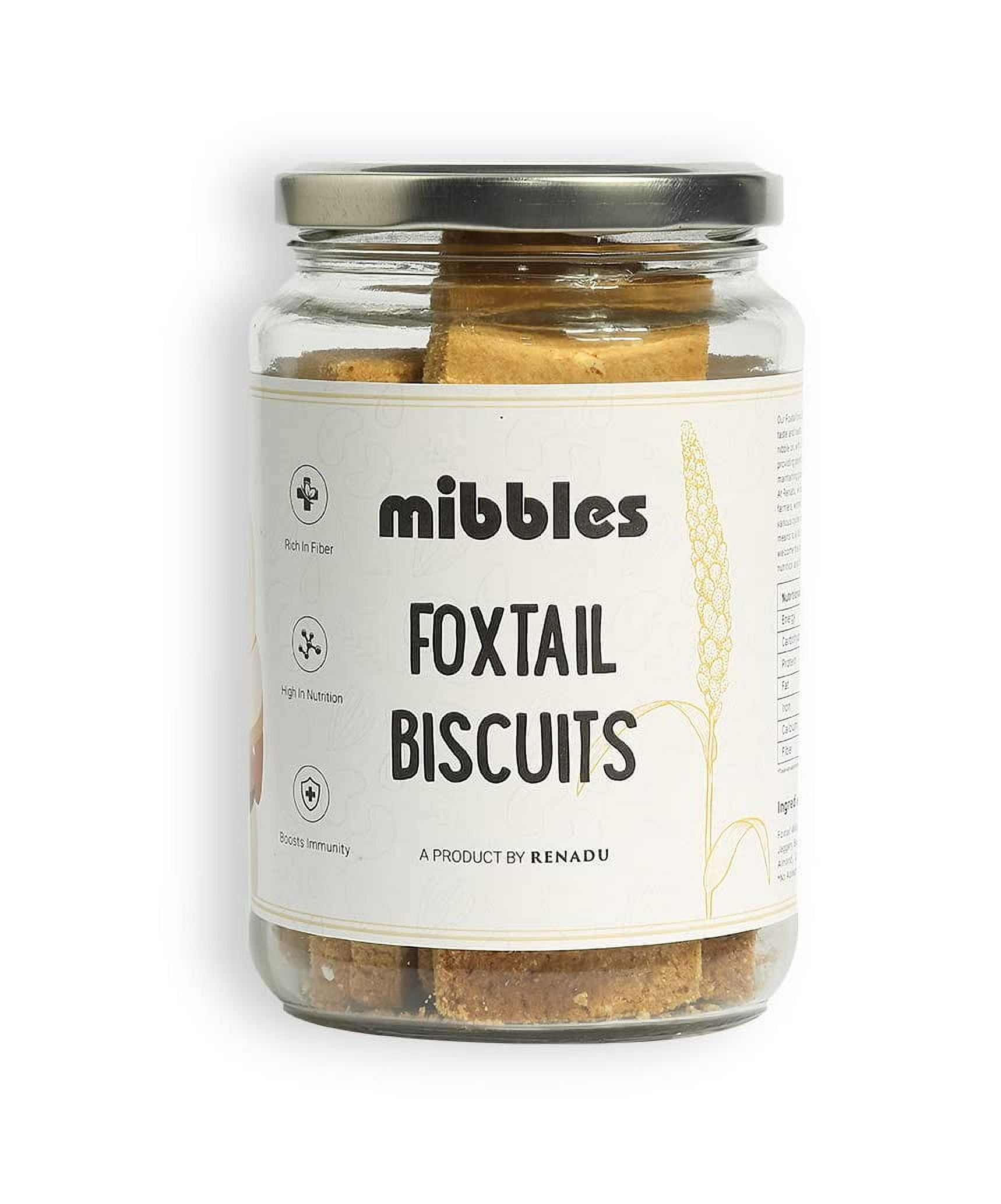 Mibbles Foxtail Millet Biscuits CCF19 (150 Grams) - Walmart.com