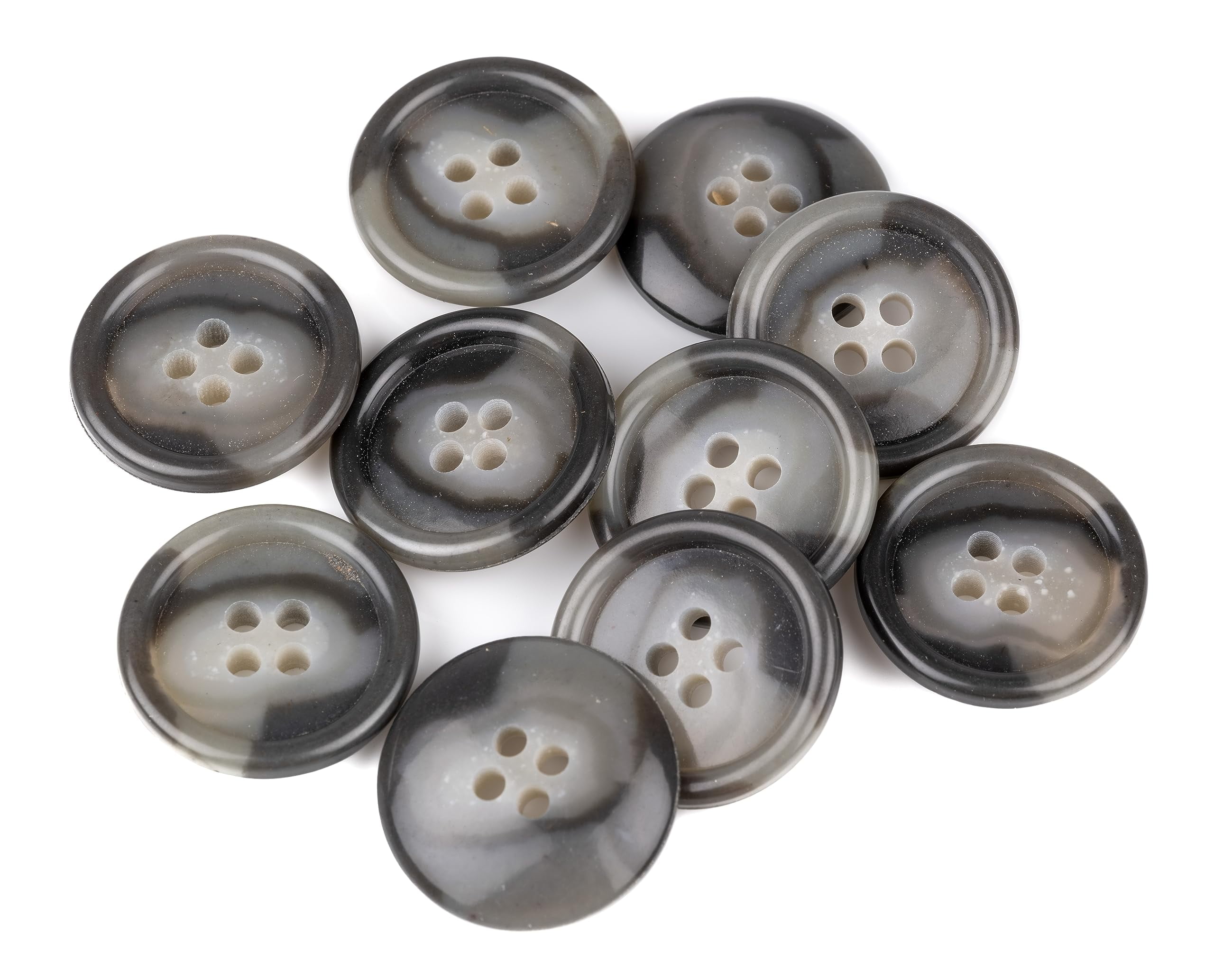 Mibo 10pcs Round Melamine Suit & Dress Buttons with Rim - 34L(21mm) - 4 ...