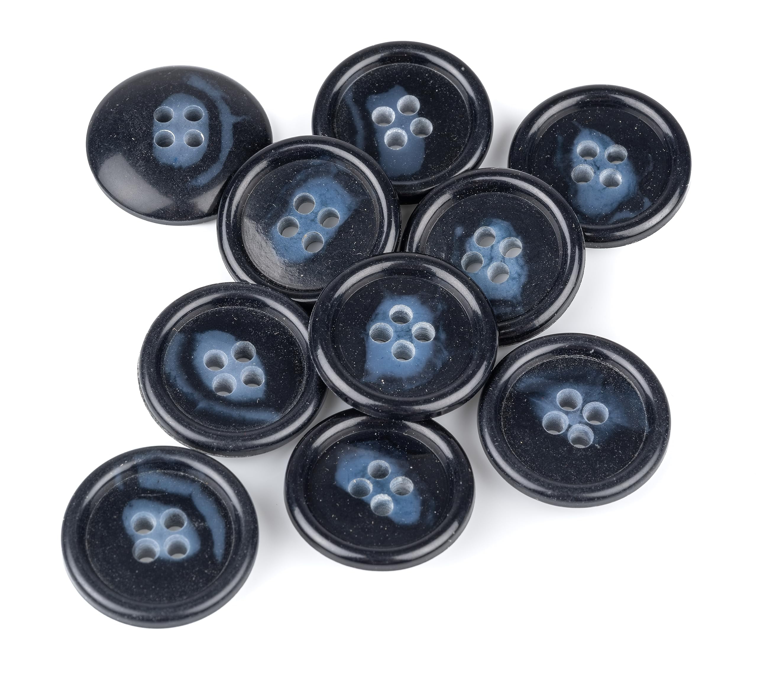 Mibo 10pcs Round Melamine Suit & Dress Buttons with Rim - 34L(21mm) - 4 ...