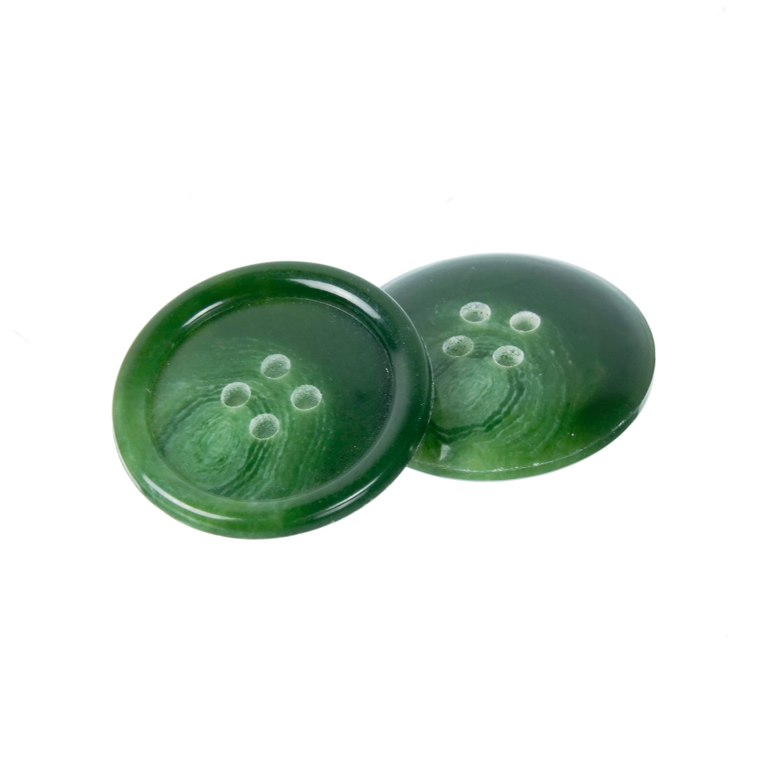 Mibo 10pcs Round Urea Resin Suiting Buttons with Rounded Rim - 40L ...