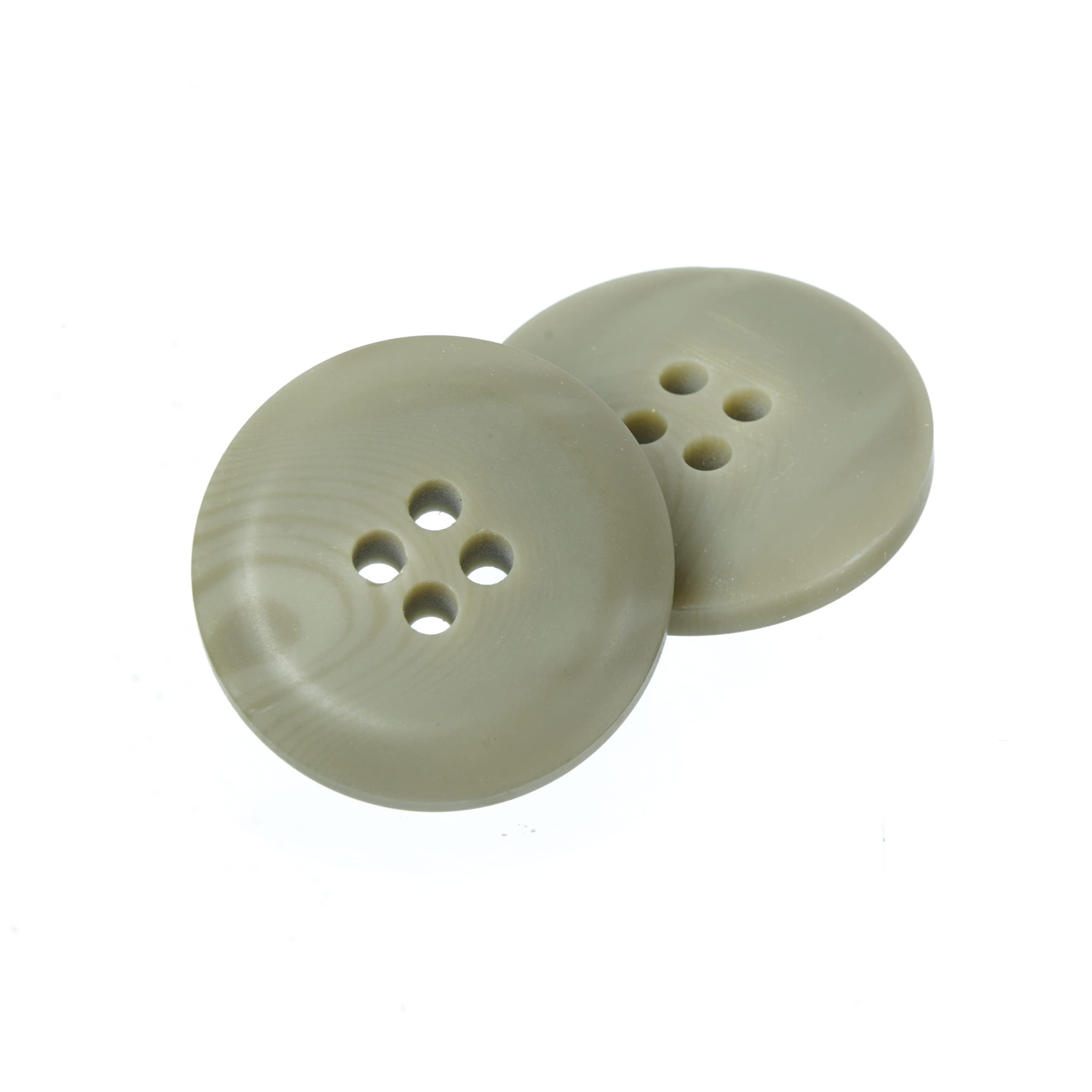 Mibo 12pcs Round Polyester Suiting Buttons with Beveled Edge - 36L ...