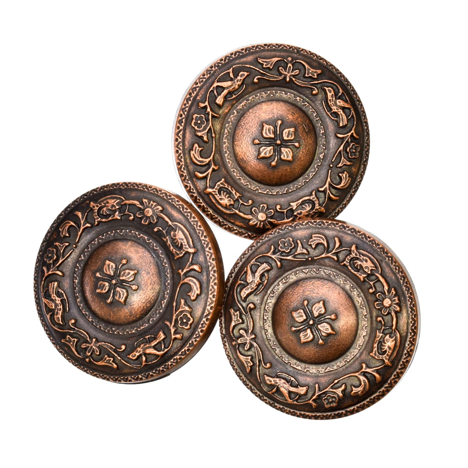 Mibo 3pcs ABS Metal Plated Shank Button - 54L(34mm) - Baroque ...