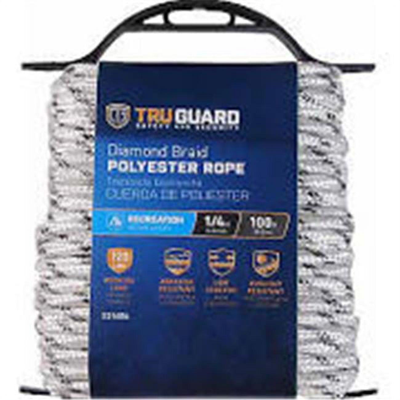 Mibro 0.25 in. x 100 ft. Tru Gaurd Poly Rope - Walmart.com