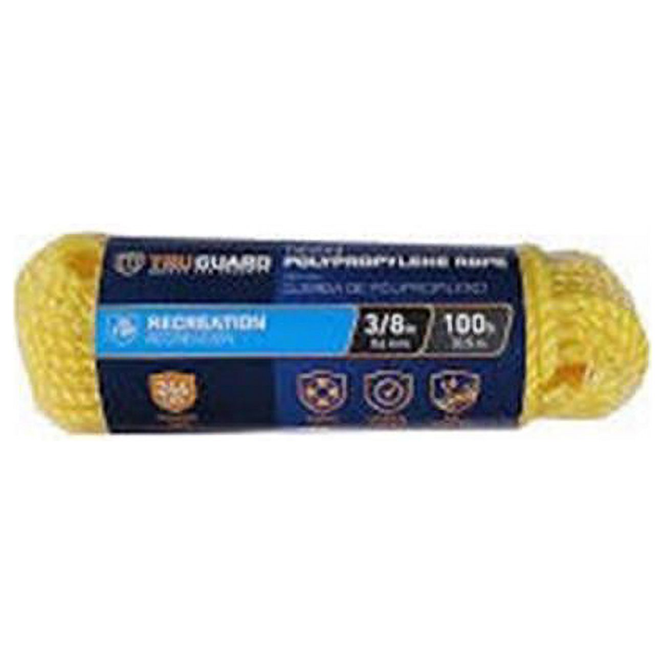 Mibro 0.37 in. x 100 ft. Tru Gaurd Poly Rope, Yellow - Walmart.com