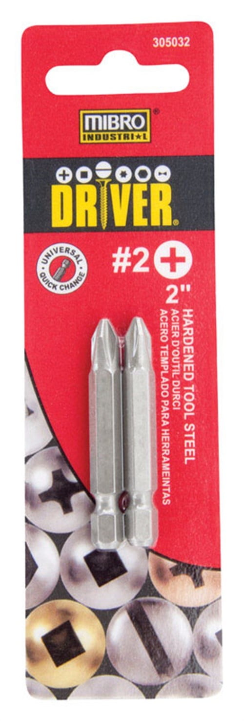 305032 50mm Philips #2 Sc/Dr Bit (305031) - Walmart.com