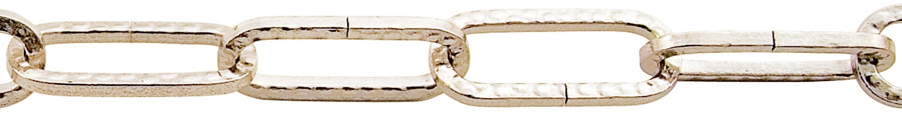 Mibro 504195 10' Hammered Nickel Plated Steel Decorative Chain ...