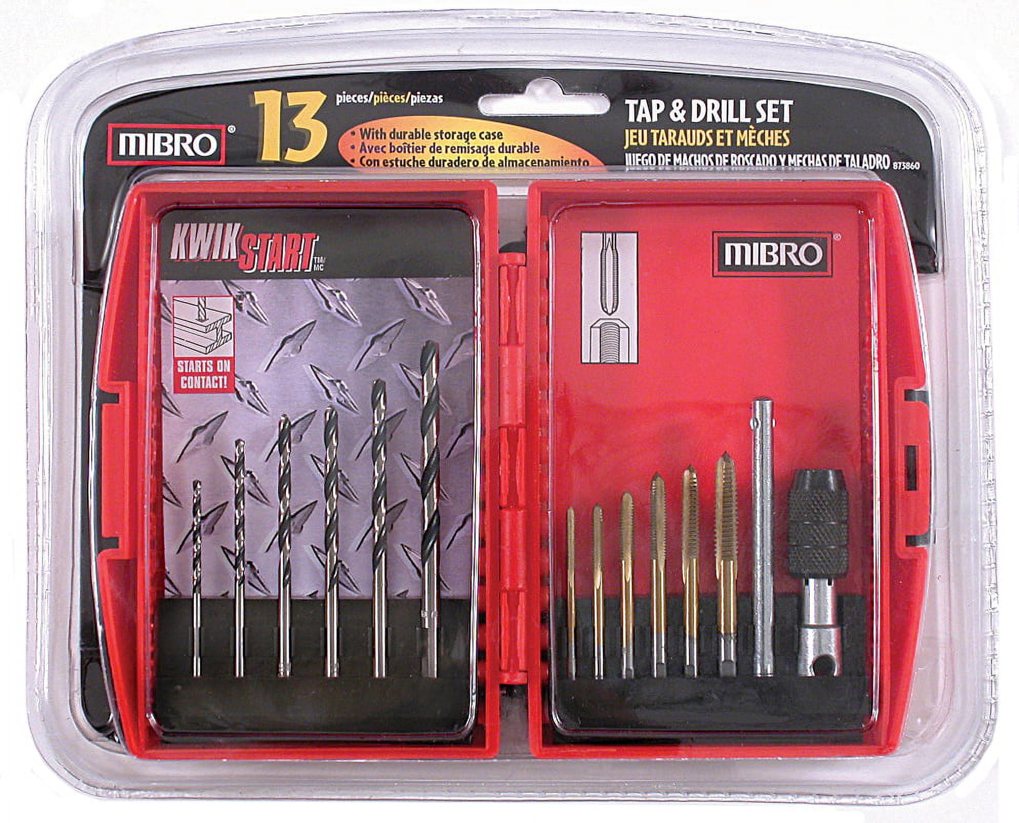 Mibro 873860 13 Piece Tap & Drill Set - Walmart.com