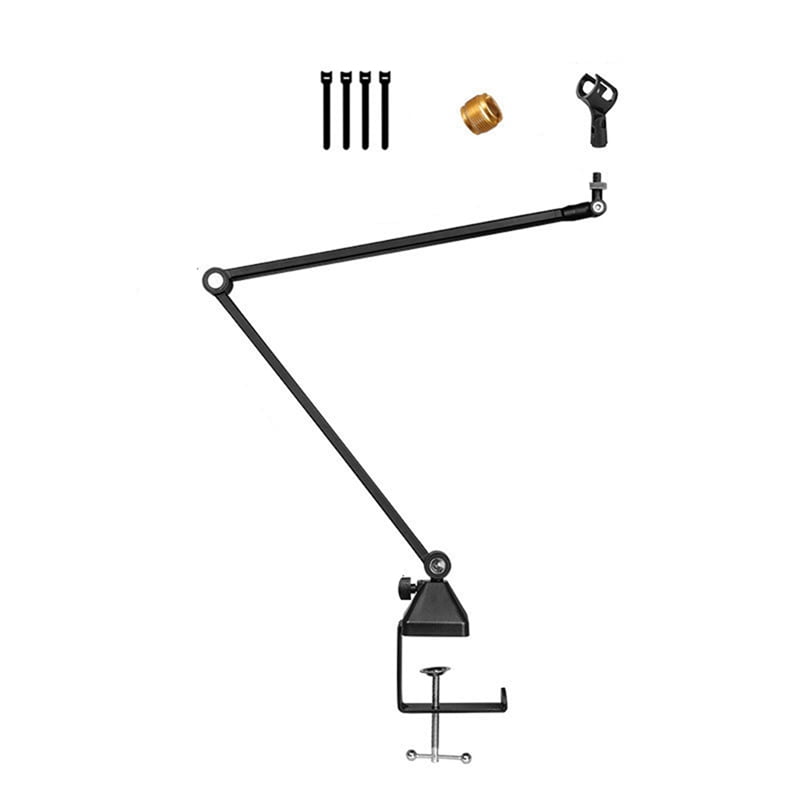 Mic Arm, 360° Rotatable Microphone Boom Arm Mic Stand, with Mic Clip ...