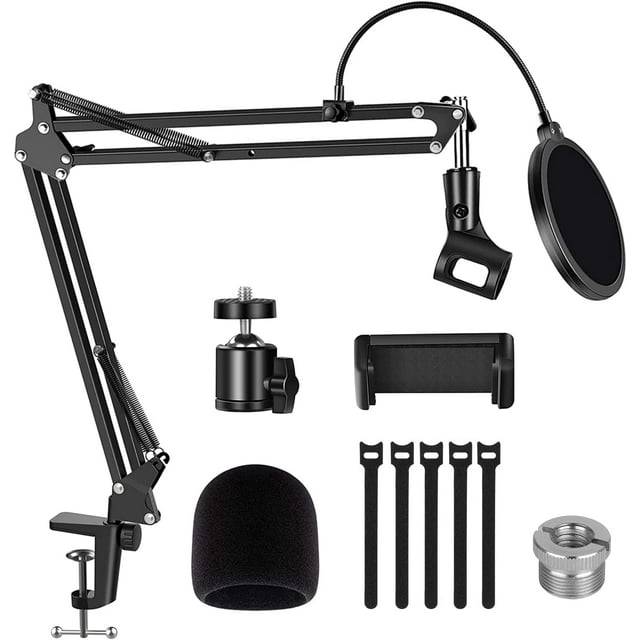 Mic Arm Stand for Blue Yeti, Heavy Duty Microphone Stand with ...