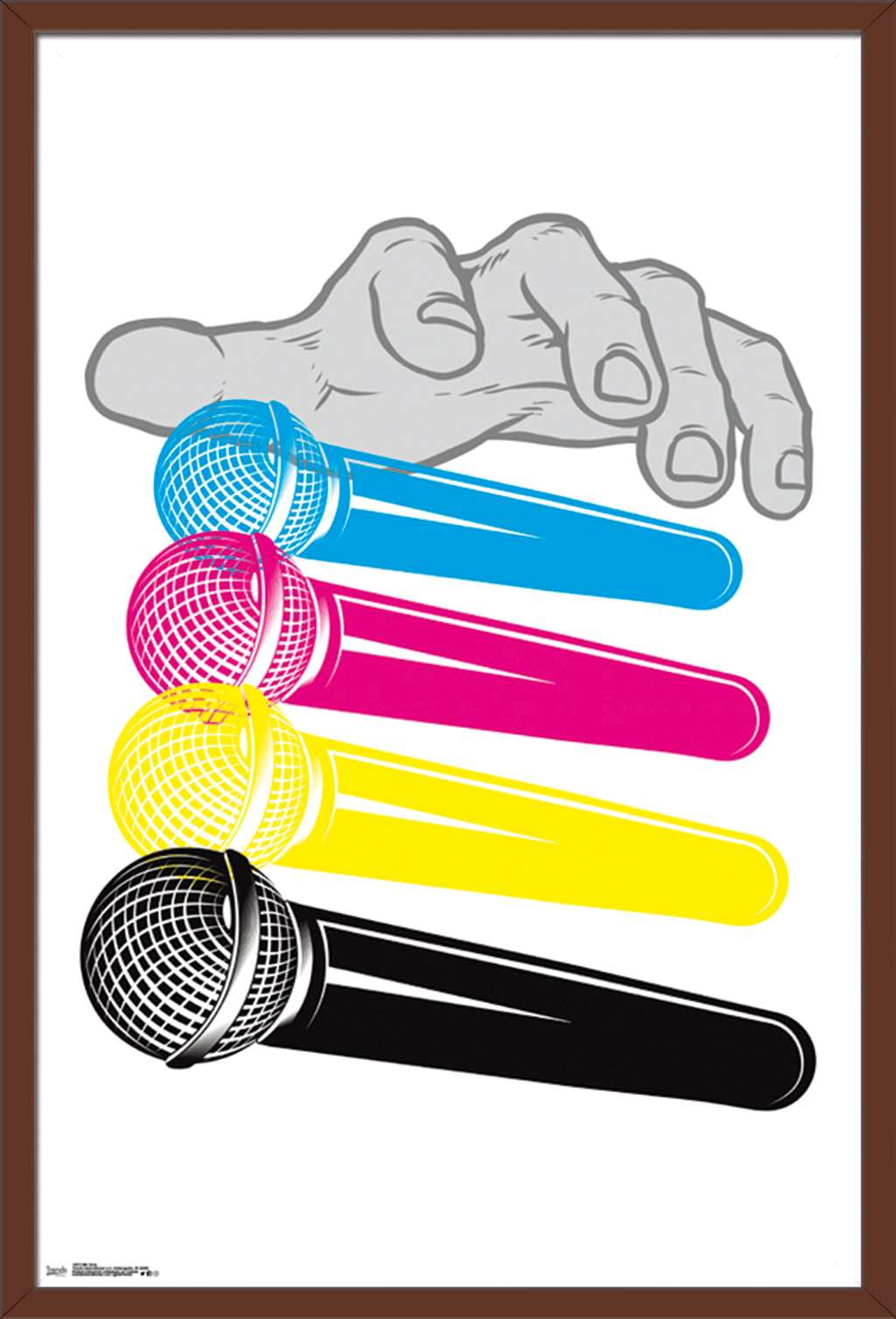 Mic Drop Wall Poster, 22.375" x 34", Framed - Walmart.com