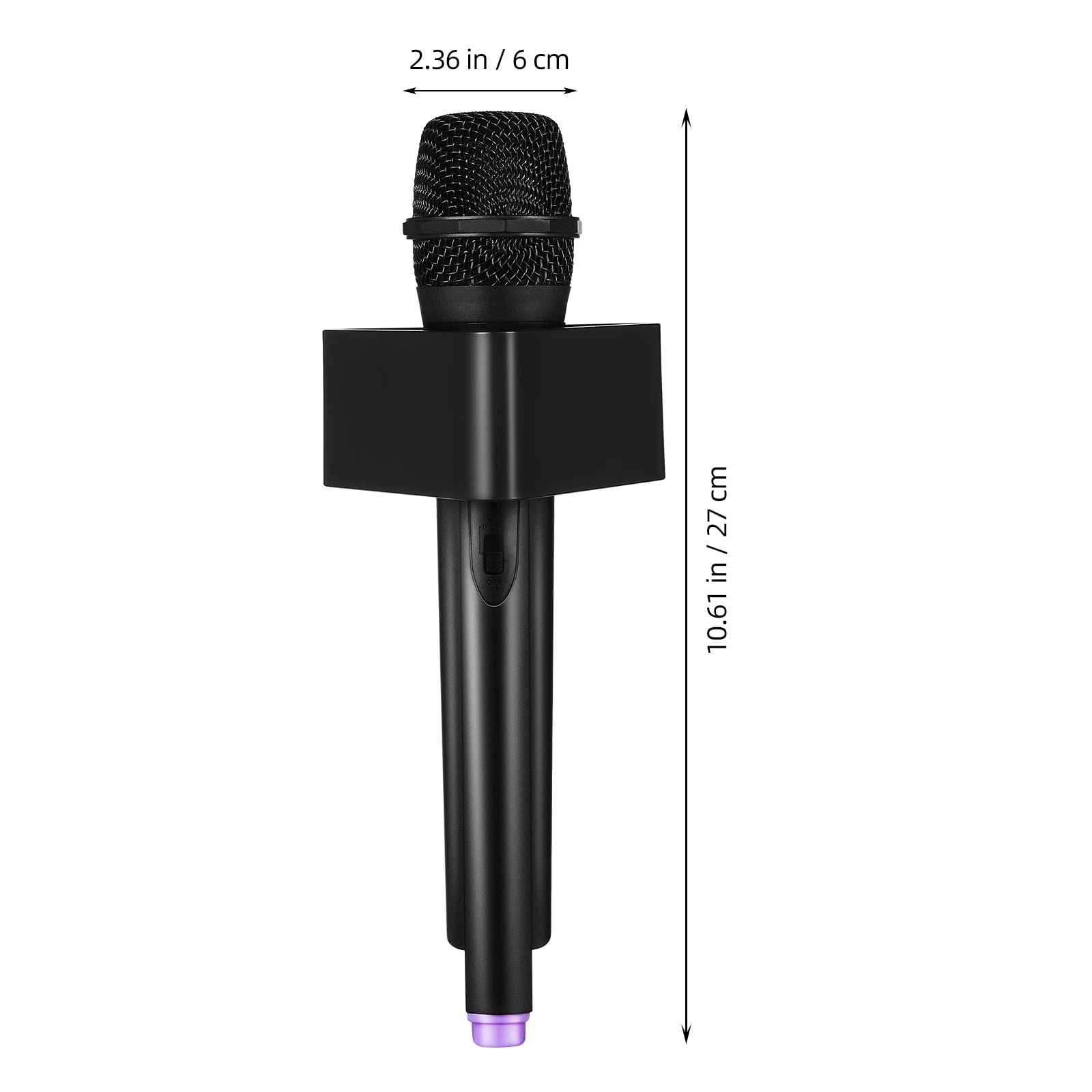 Supvox 1 Set Faux Microphone Prop Plastic Black Karaoke Props for ...