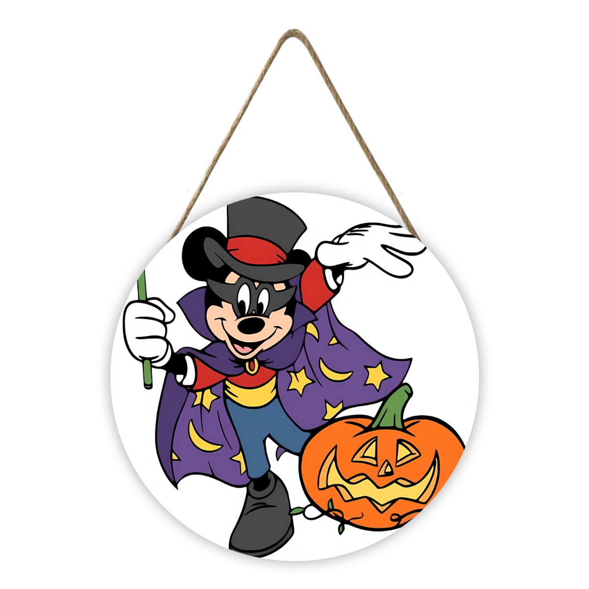 Mic Key Mouse Halloween Circular wooden hanging board 12inch - Walmart.com
