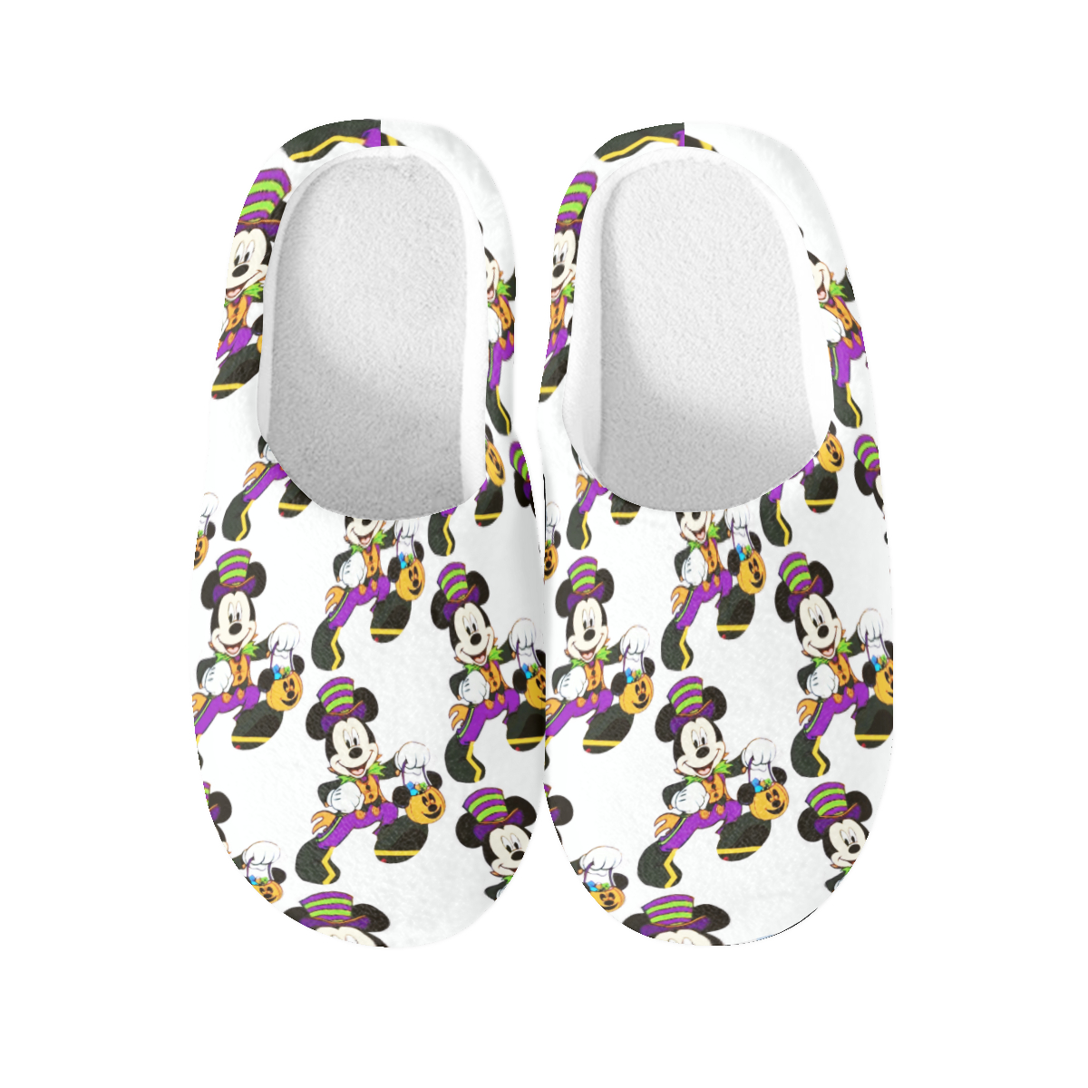 Mic Key Mouse Halloween House Washable Cotton Slippers Cotton flannel ...