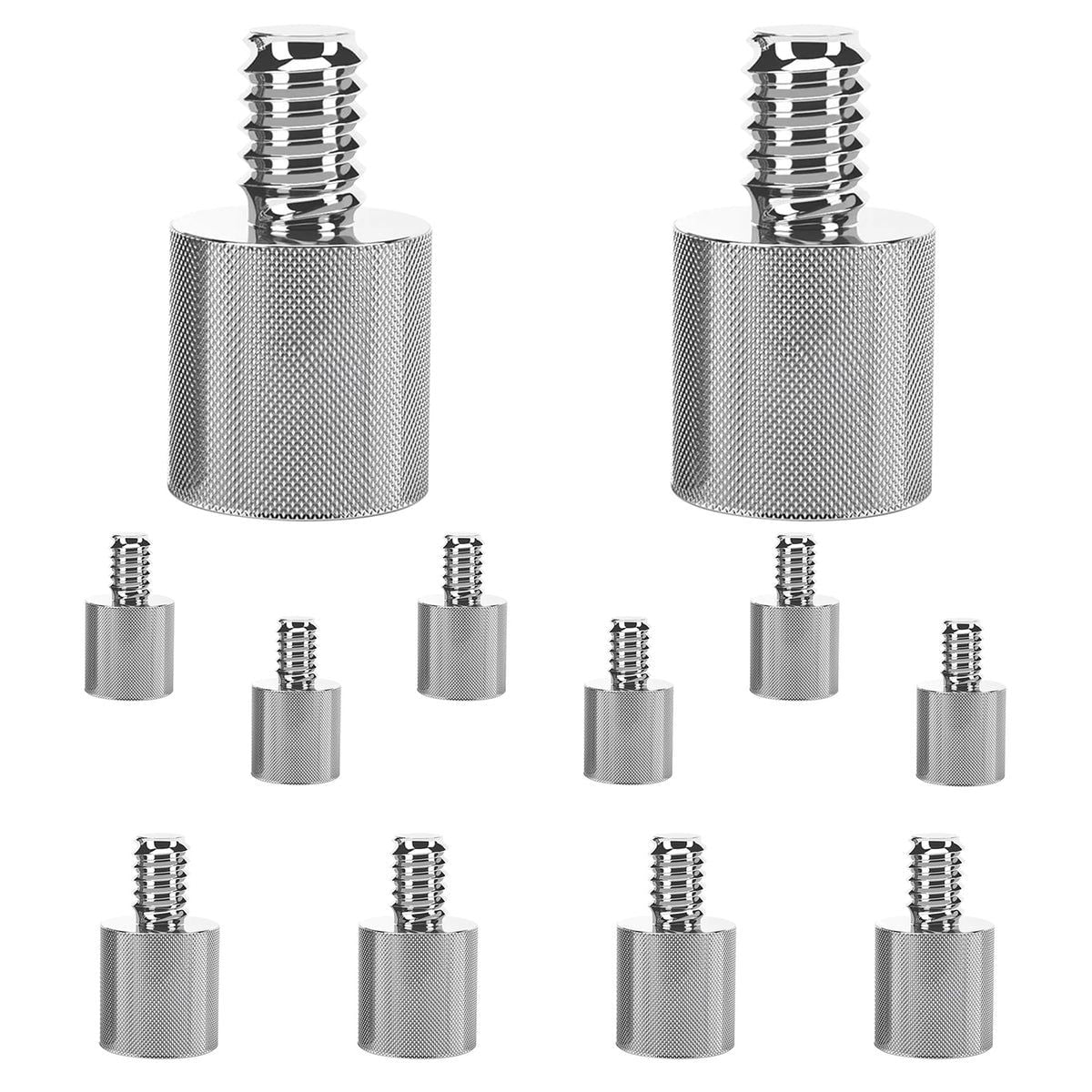 Mic Stand Adapter 12 Pieces 5/8 Female to 1/4 Inch Male Screw Thread ...