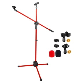 Gearlux Heavy-Duty Telescopic Boom Microphone Stand with Tripod Base ...