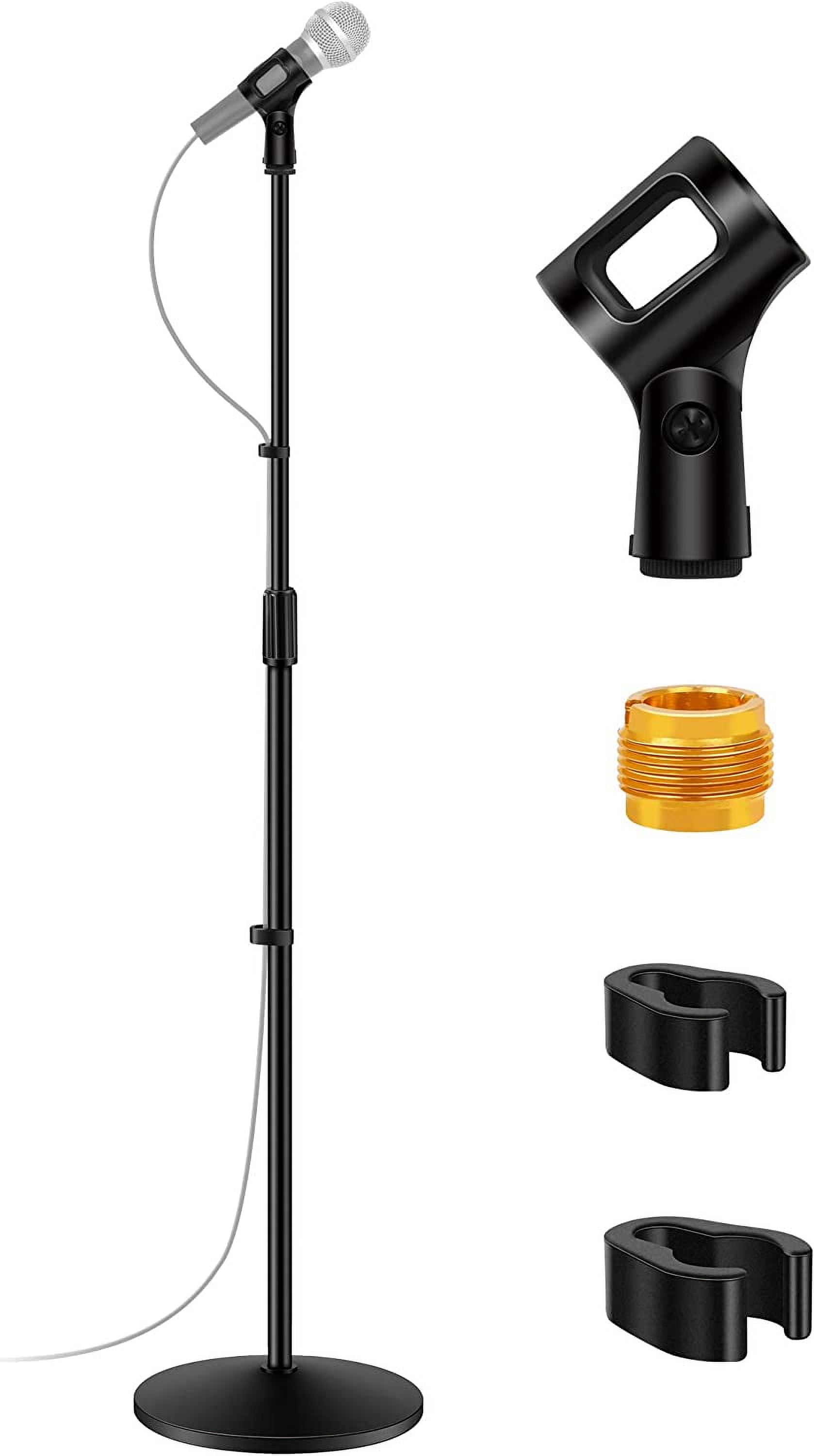 Mic Stand, Microphone Stand Floor Detachable Boom Arm Stands with ...