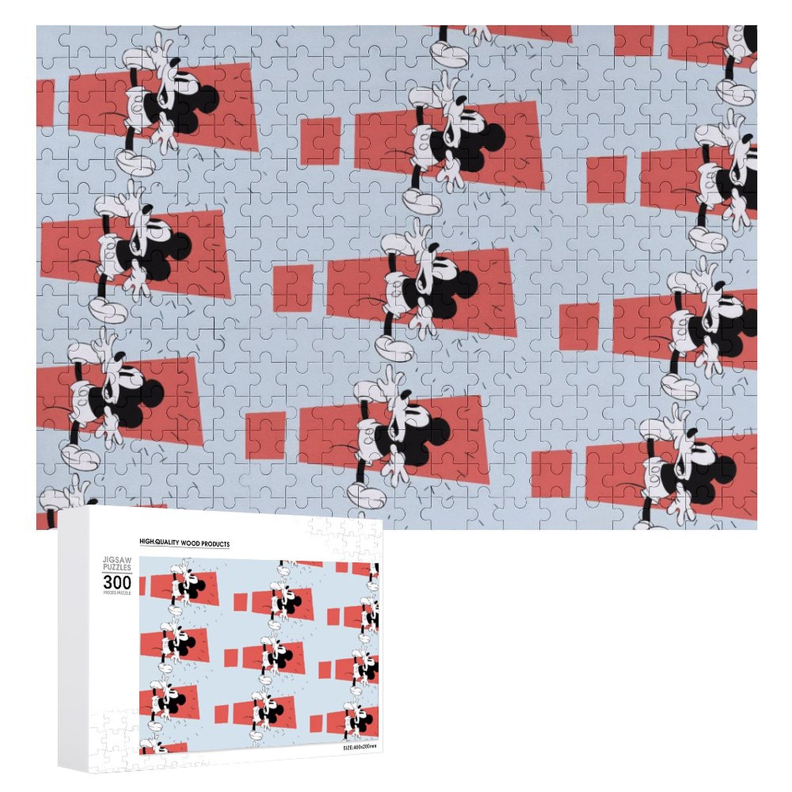 Mic-key Min-nie Mouse Jigsaw Puzzles Home Decors Family Challenge Toy ...