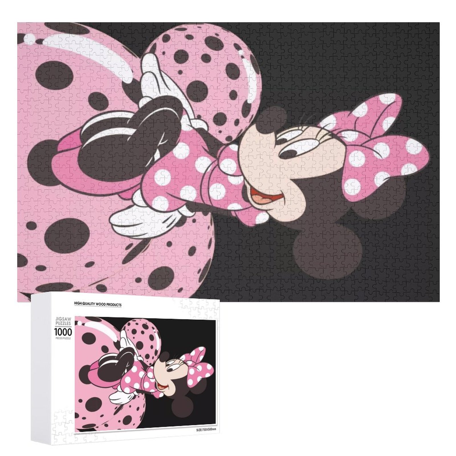 Mic-key Min-nie Mouse Jigsaw Puzzles Home Decors Family Challenge Toy ...