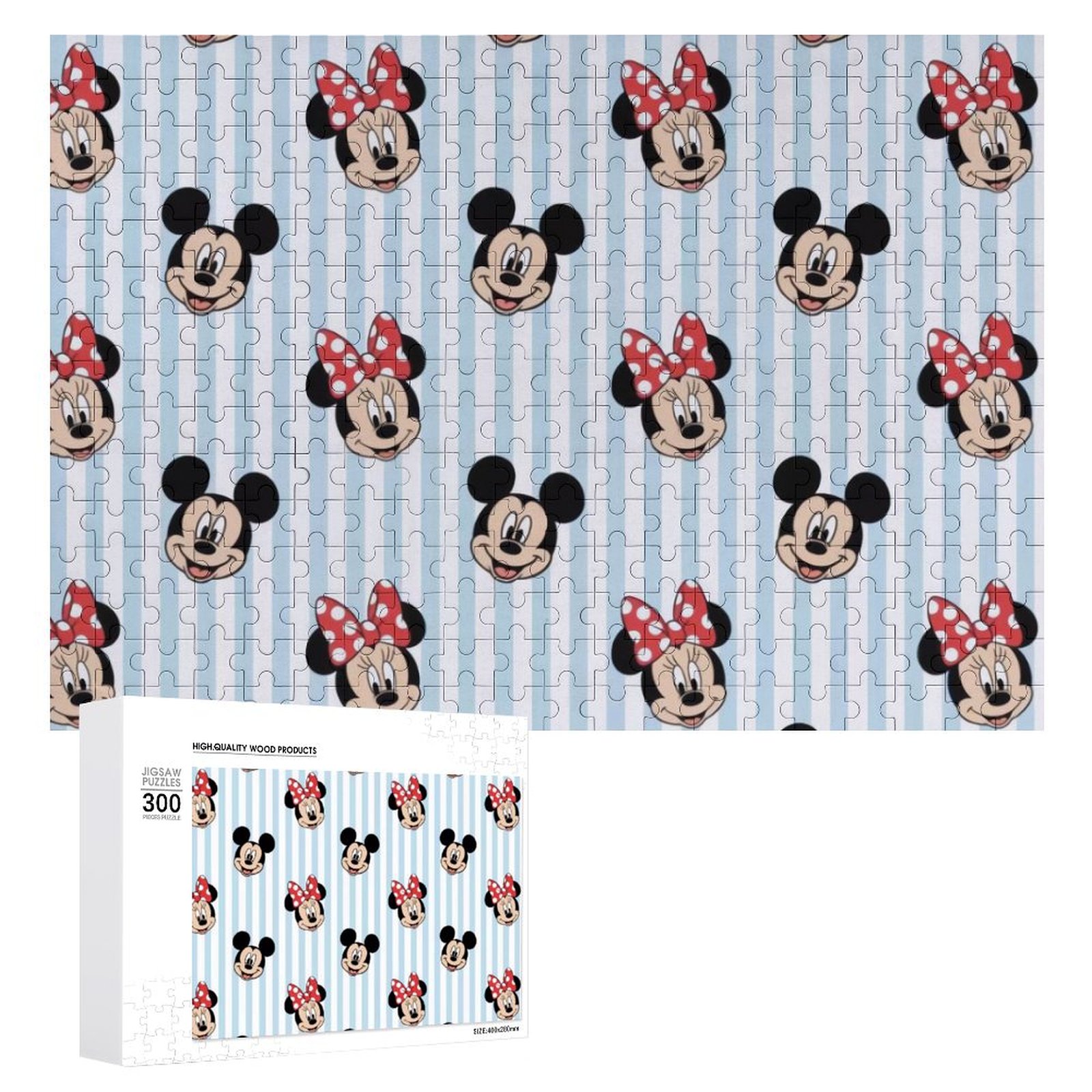 Mic-key Min-nie Mouse Jigsaw Puzzles Home Decors Family Challenge Toy ...