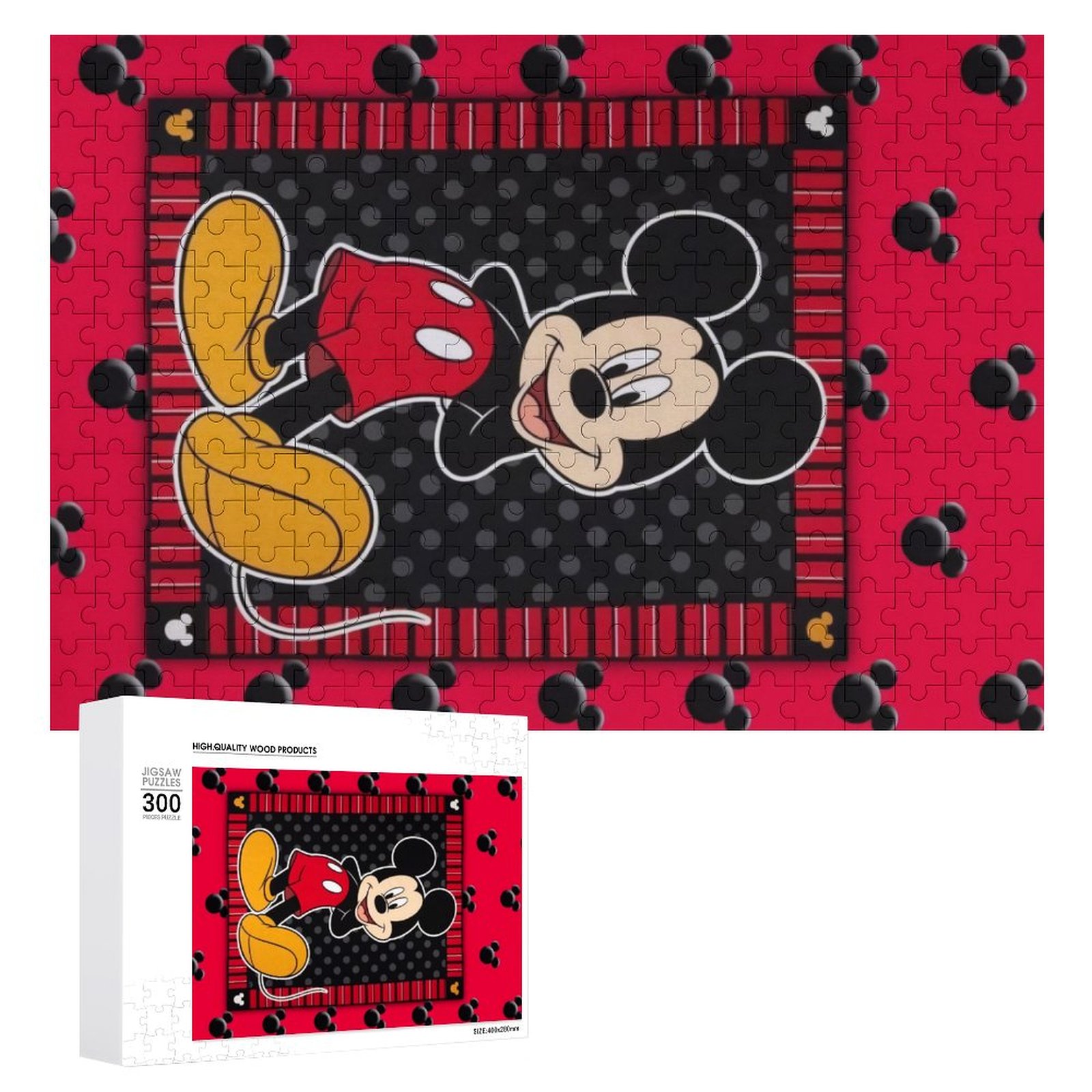 Mic-key Min-nie Mouse Jigsaw Puzzles Home Decors Family Challenge Toy ...