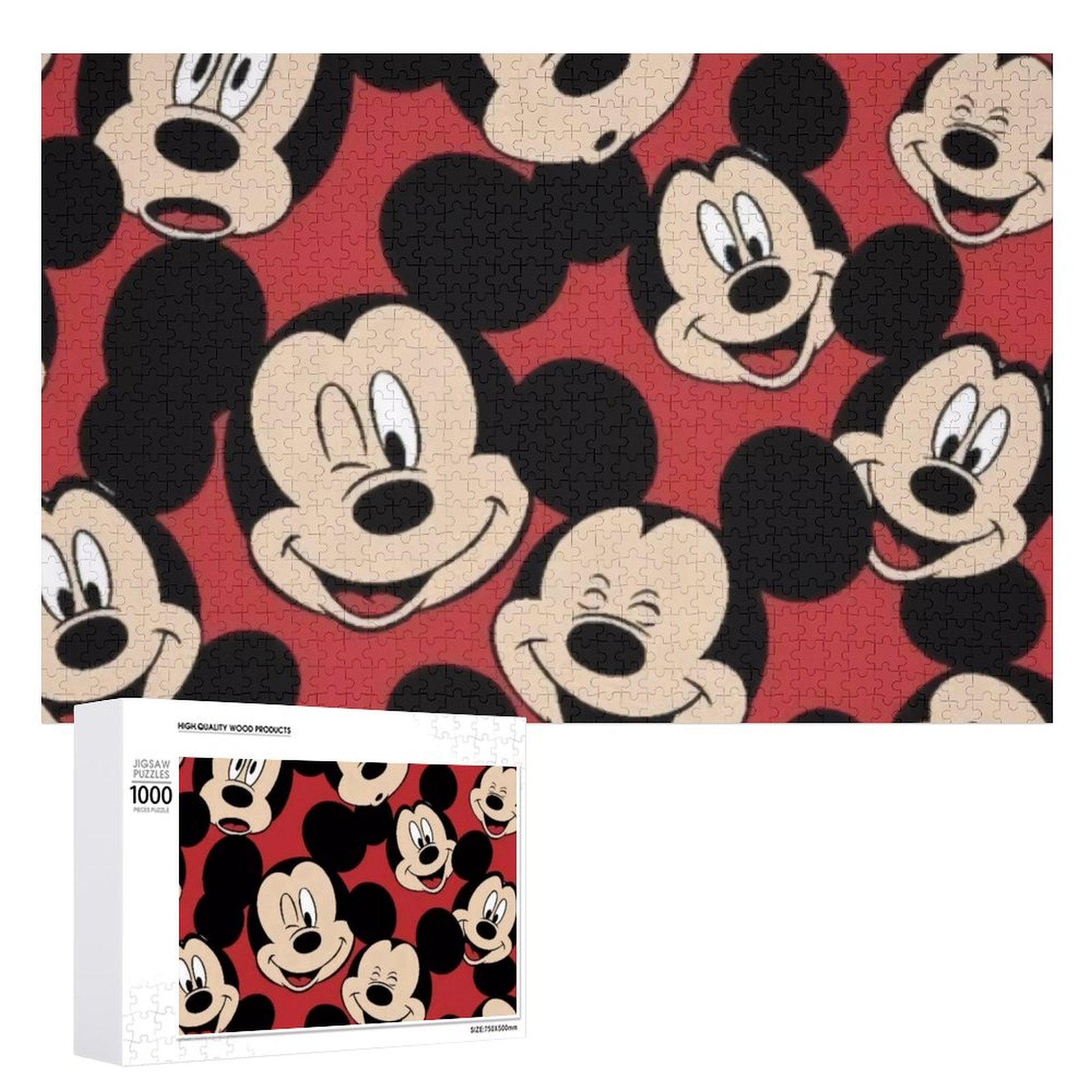 Mic-key Min-nie Mouse Jigsaw Puzzles Home Decors Family Challenge Toy ...