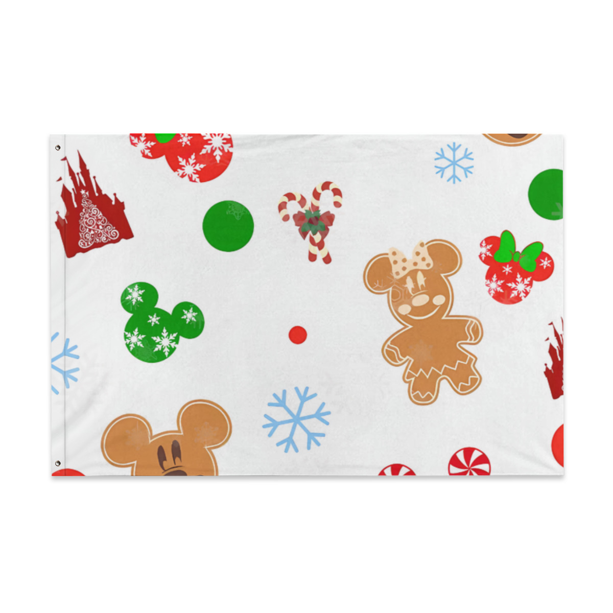 Mic key Mouse Christmas Double-sided Flag Multiple Sizes Double-sided ...
