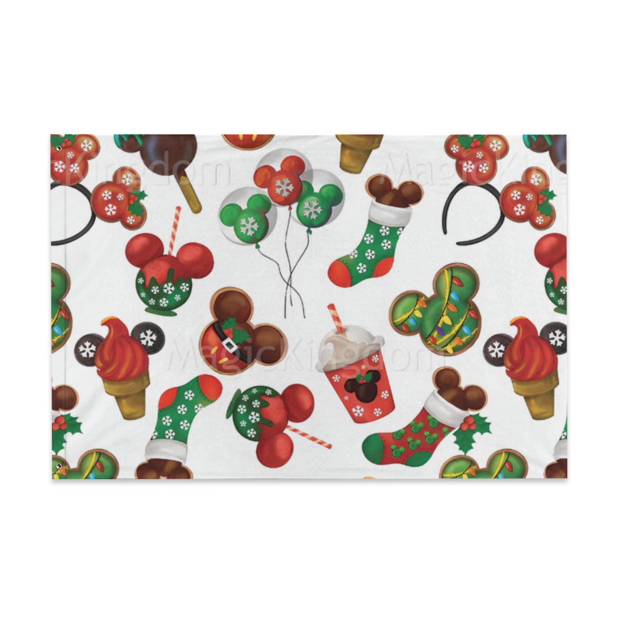 Mic key Mouse Christmas Double-sided Flag Multiple Sizes Double-sided ...