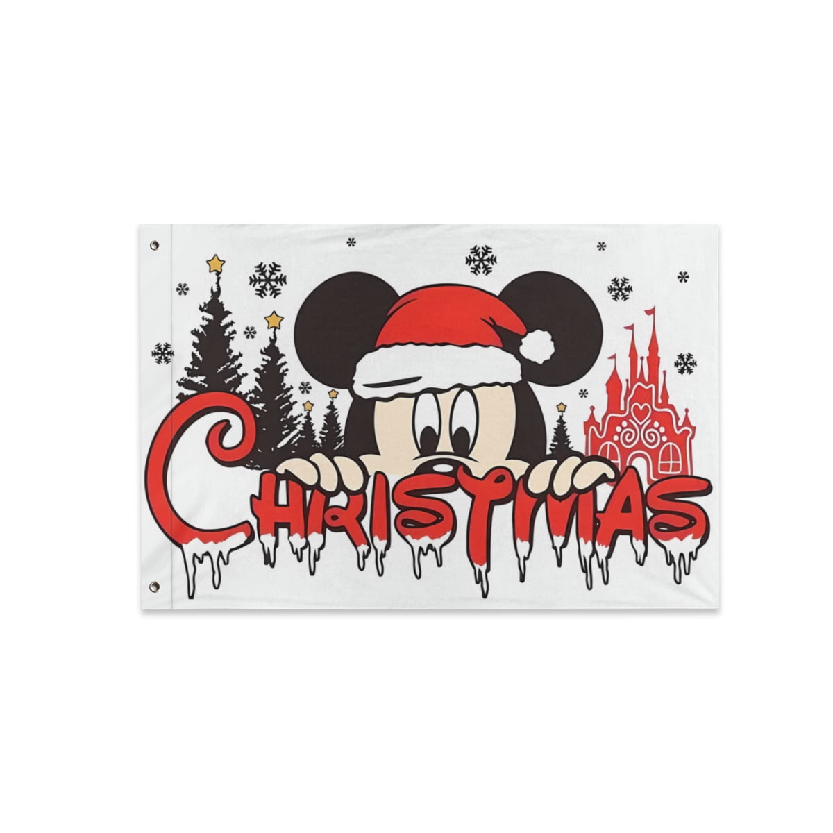 Mic key Mouse Christmas Double-sided Flag Multiple Sizes Double-sided ...