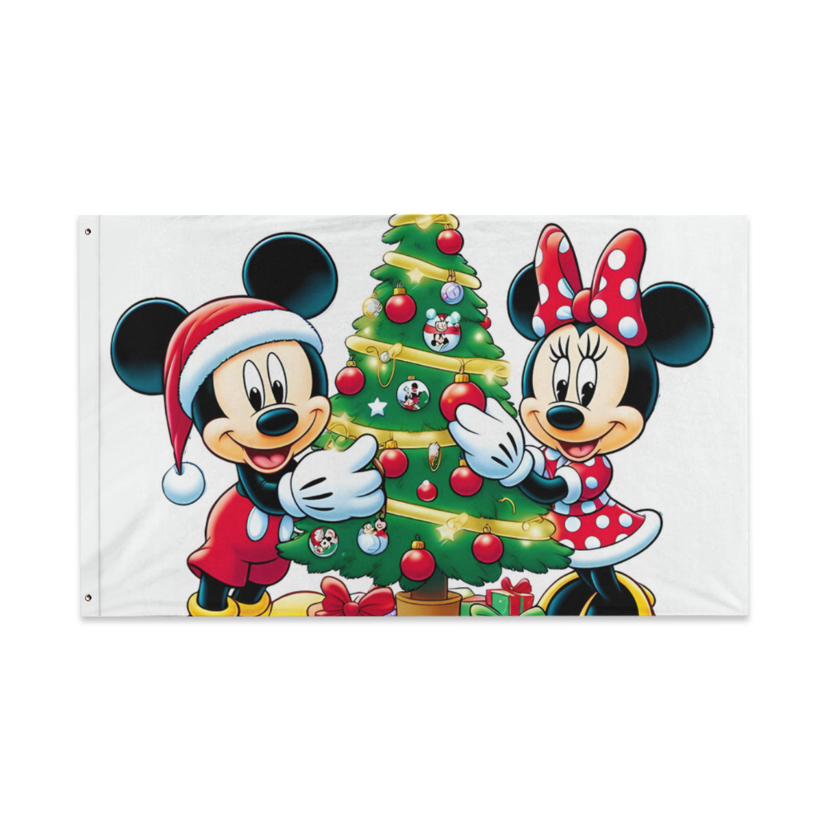 Mic key Mouse Christmas Double-sided Flag Multiple Sizes Double-sided ...