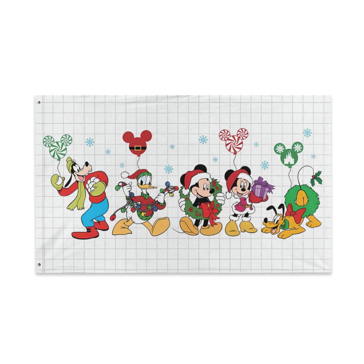 Mic key Mouse Christmas Double-sided Flag Multiple Sizes Double-sided ...