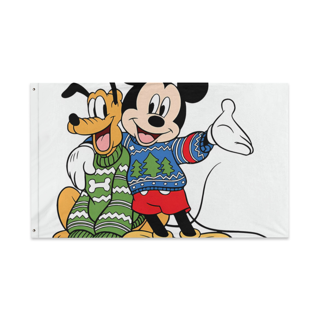 Mic key Mouse Christmas Double-sided Flag Multiple Sizes Double-sided ...