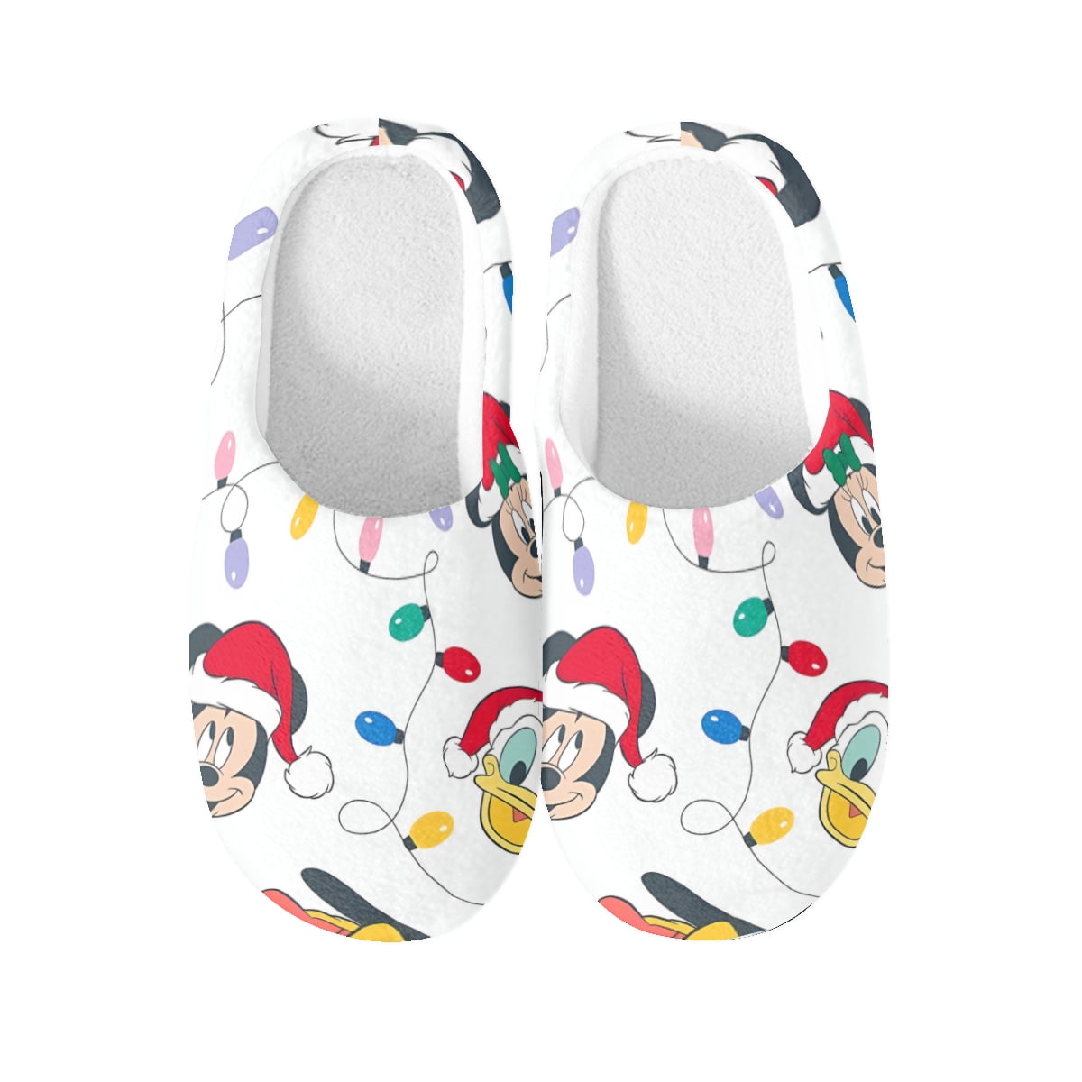 Mic key Mouse Christmas House Washable Cotton Slippers Cotton flannel ...