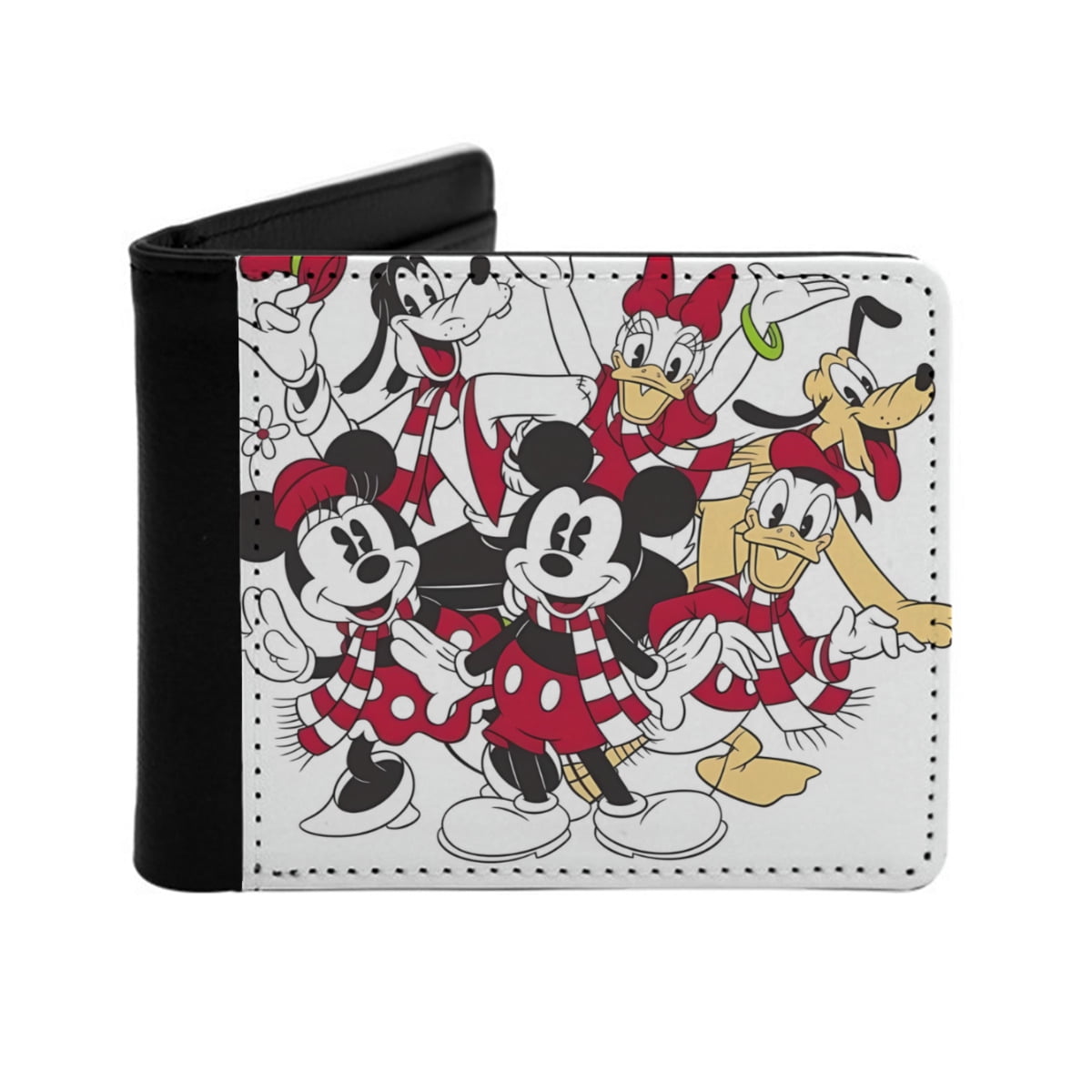 Mic key Mouse Christmas Wallet for Boys Men Kids Girls Teen Leather ...