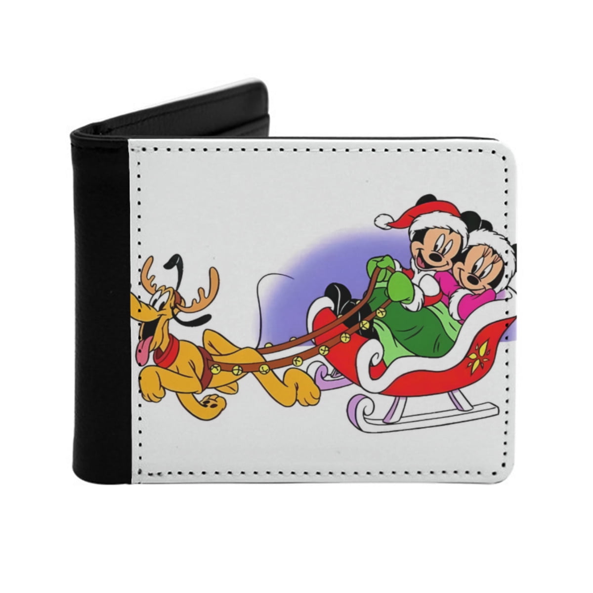 Mic key Mouse Christmas Wallet for Boys Men Kids Girls Teen Leather ...