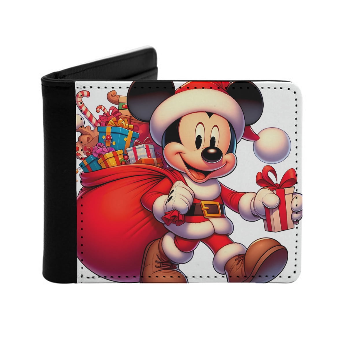 Mic key Mouse Christmas Wallet for Boys Men Kids Girls Teen Leather ...