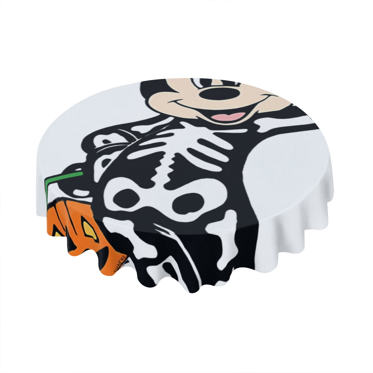 Mic key Mouse Halloween Round Tablecloth 60 Inch Cute Round Dots Skin ...